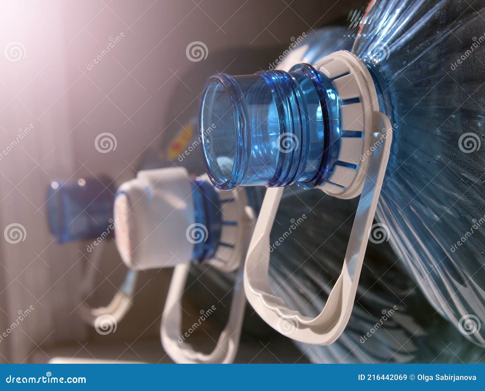 Big Open Blue Plastic Bottle Stock Image - Image of conservation ...