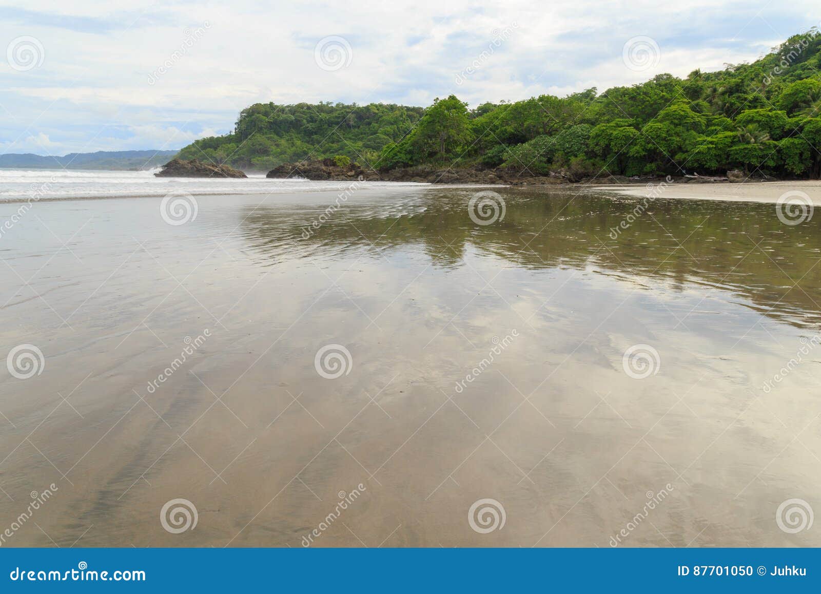 Big Open Sand Beach Montezuma Stock Photo - Image of shore, ocean: 87701050