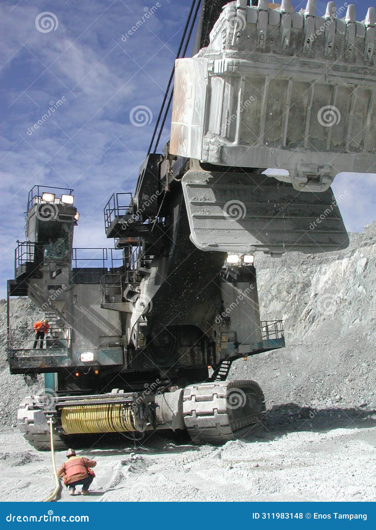 Big Openpit Mining Shovel stock photo. Image of nature - 311983148