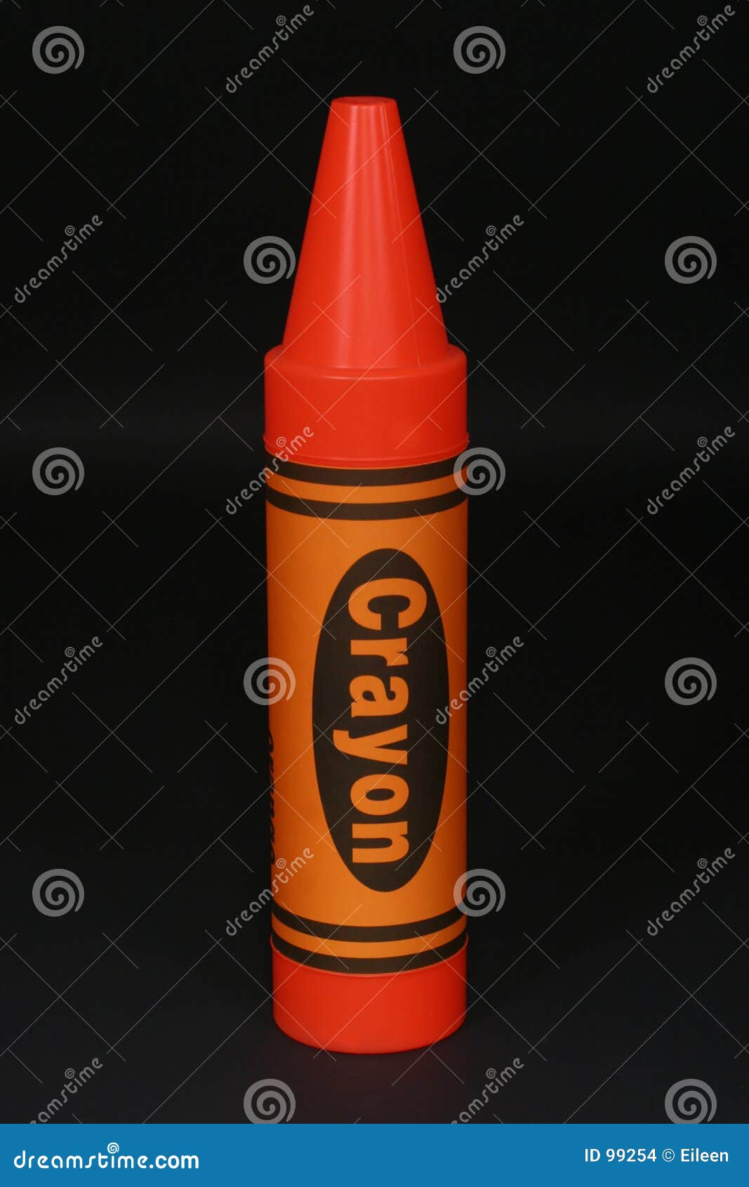 Big Orange Crayon stock photo. Image of orange, coloring - 99254