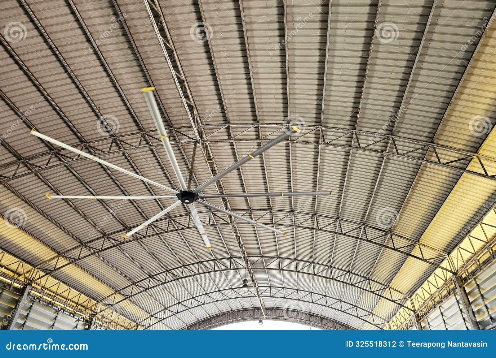 Big Outdoor Fan on the Ceiling. Stock Photo - Image of industry ...