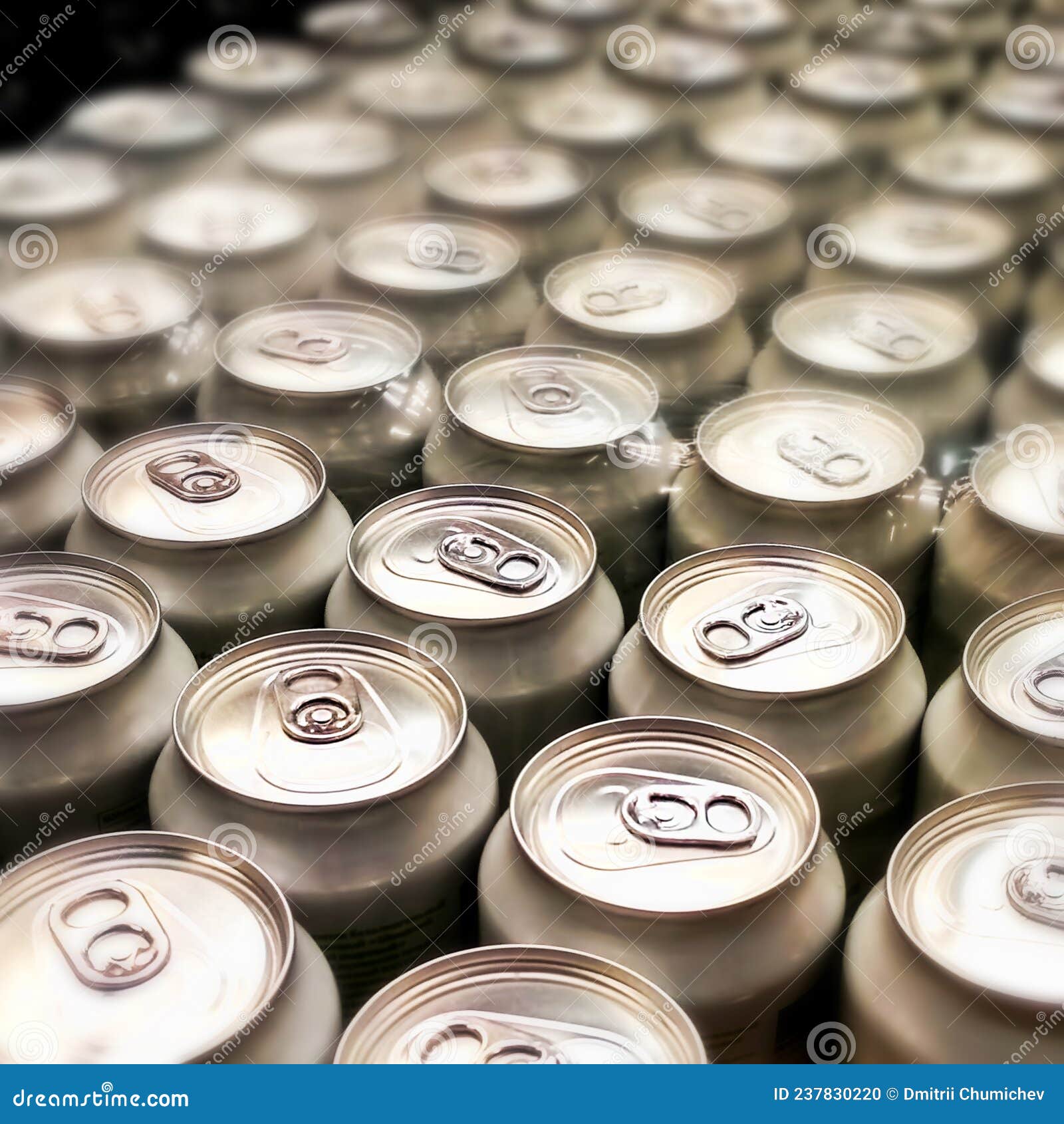 A Big Pack of Tin Beer Cans in Stock Stock Photo - Image of factory ...