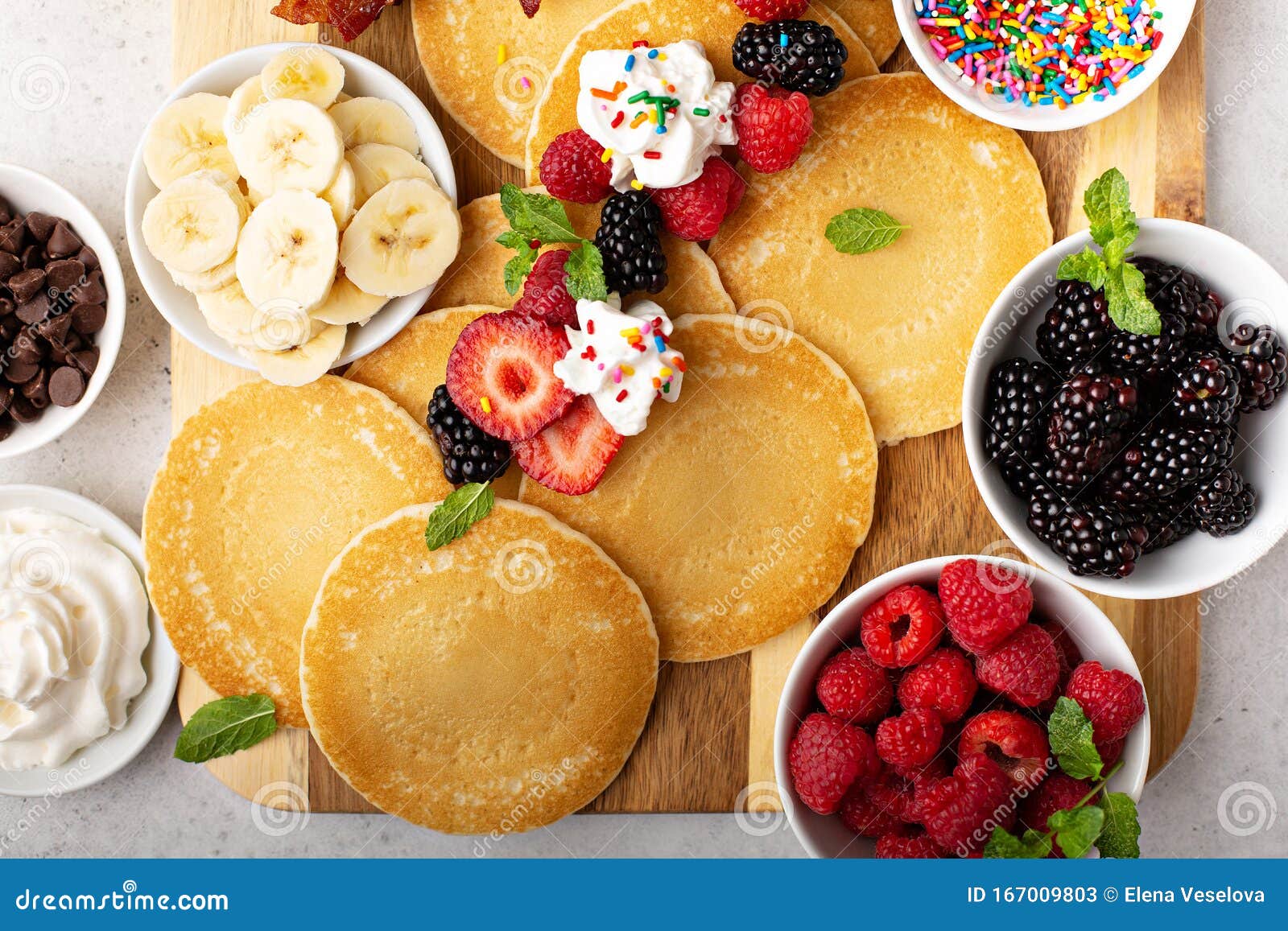 Big pancake breakfast stock image. Image of healthy - 167009803