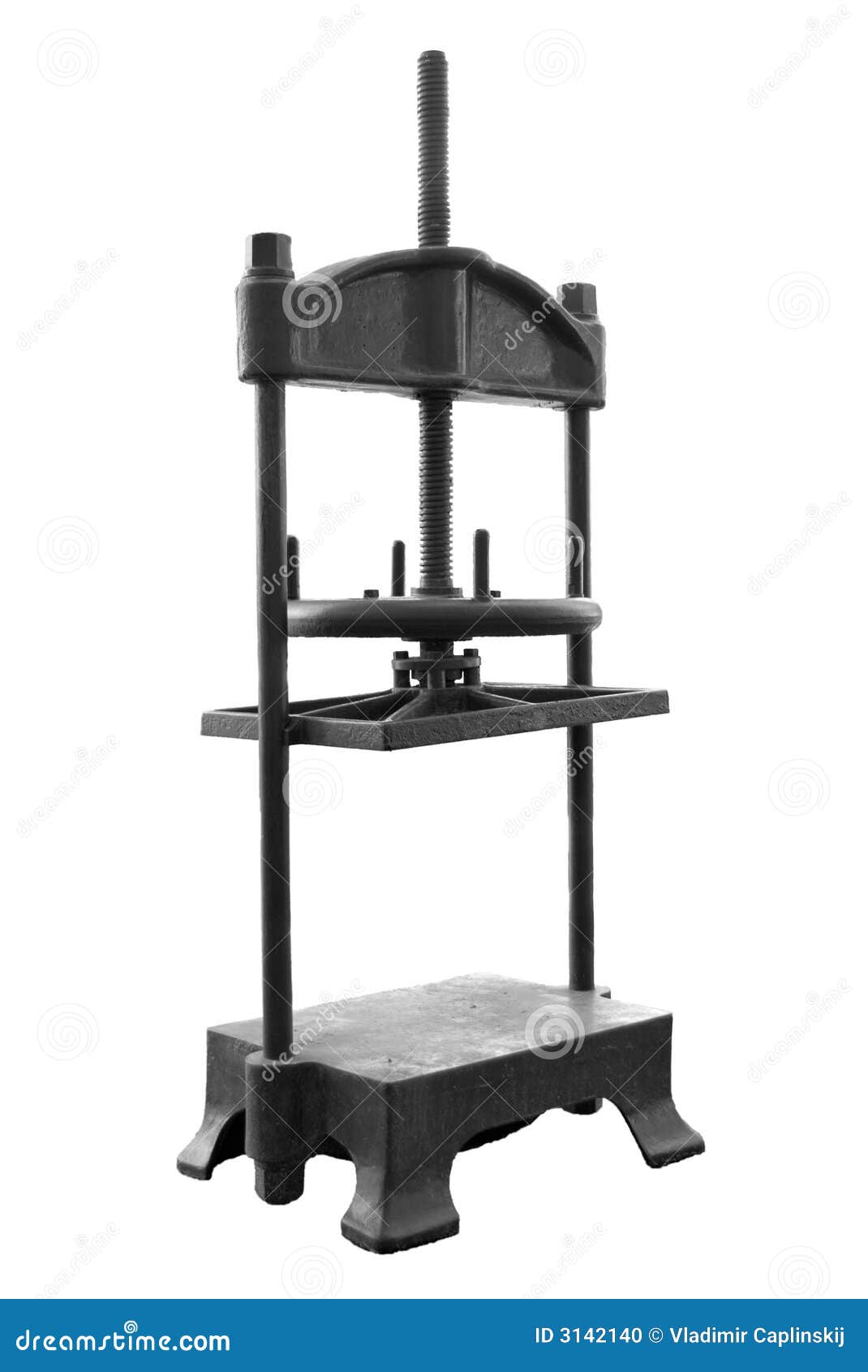Big paper press stock photo. Image of imagery, obsolete - 3142140