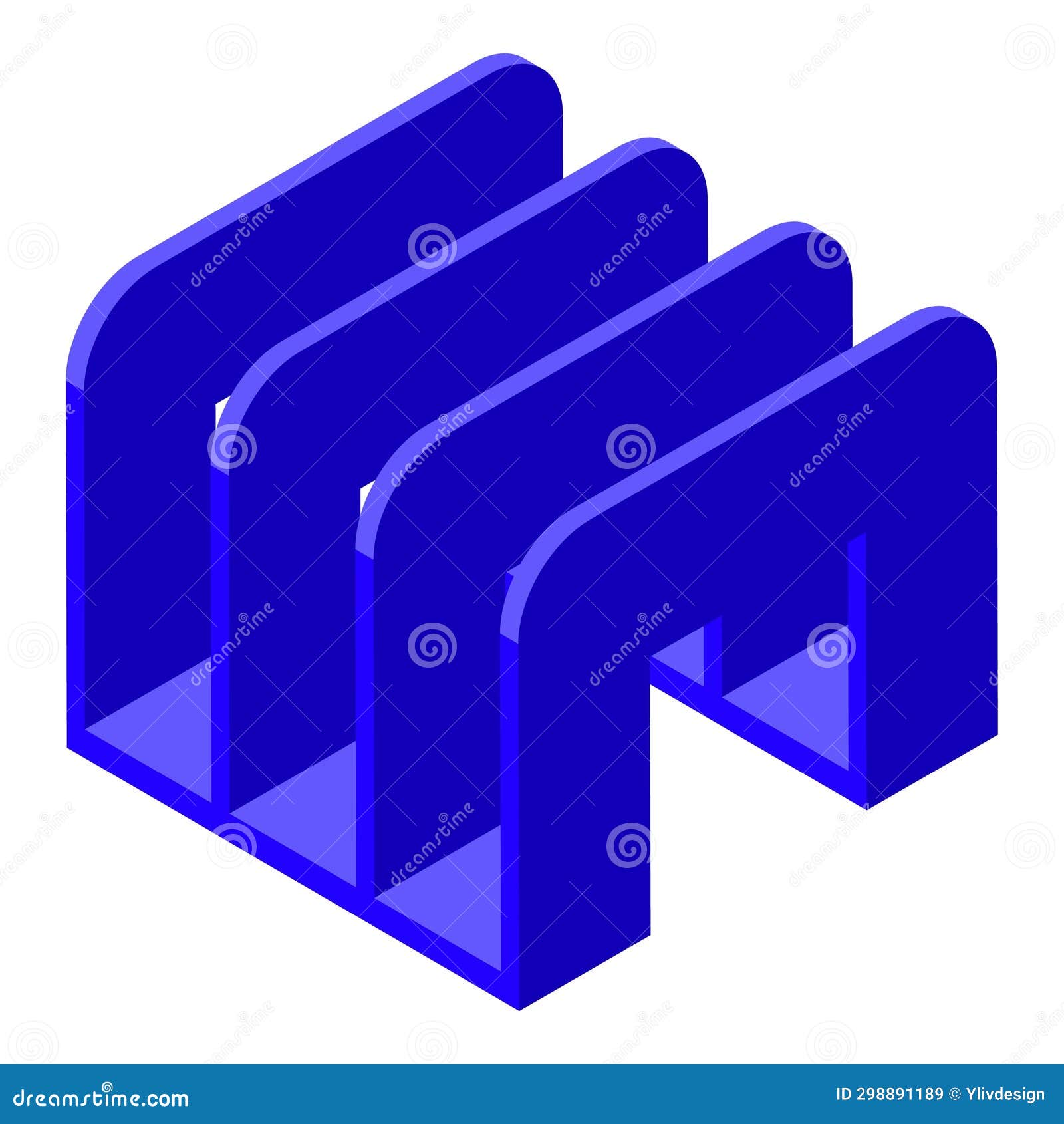 Big Paper Tray Icon Isometric Vector. Office File Stack Stock Vector ...