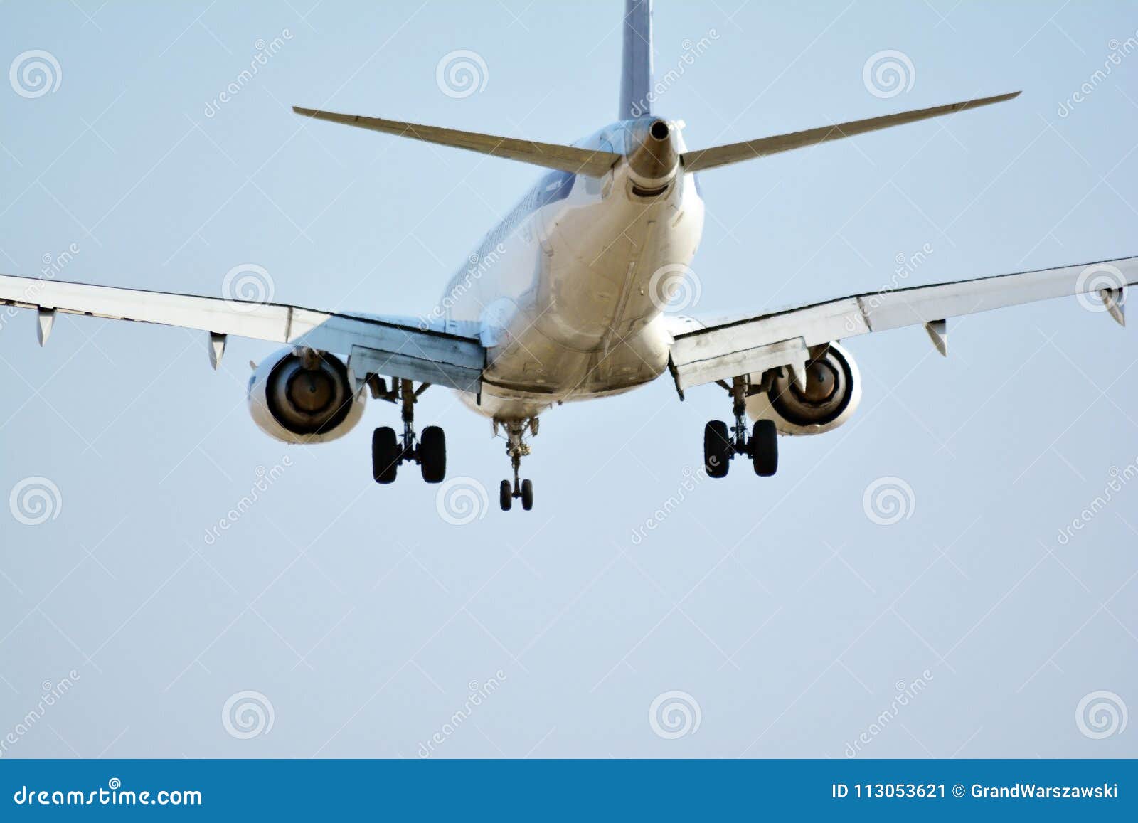 Big Passenger Plane is Flying Up from Runway of Airport Stock Image ...
