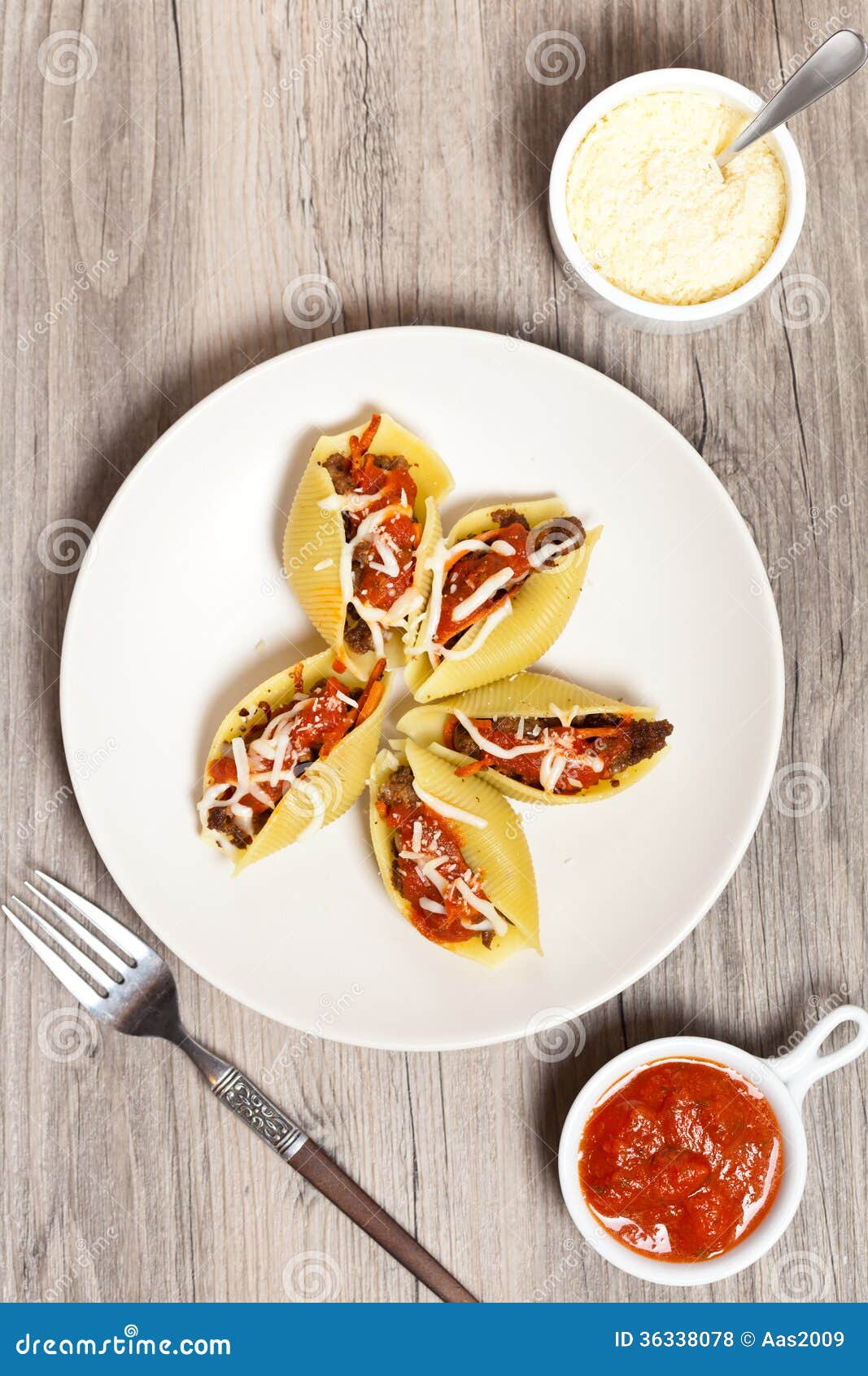 Big pasta shells stock photo. Image of stuffed, delicious - 36338078