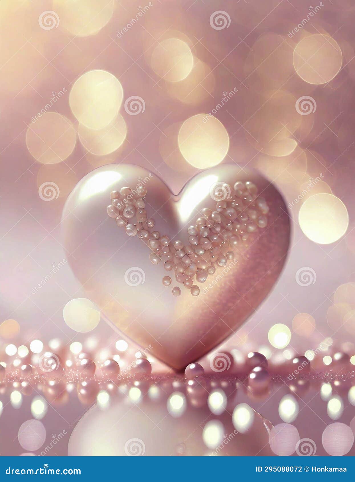 Pearl Heart Vector Illustration Background | CartoonDealer.com #39720430