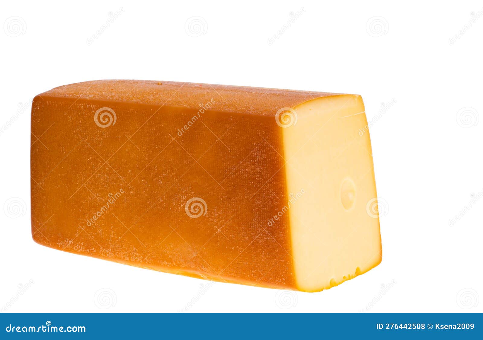 Big Piece of Cheese Isolated Stock Photo - Image of dutch, product ...