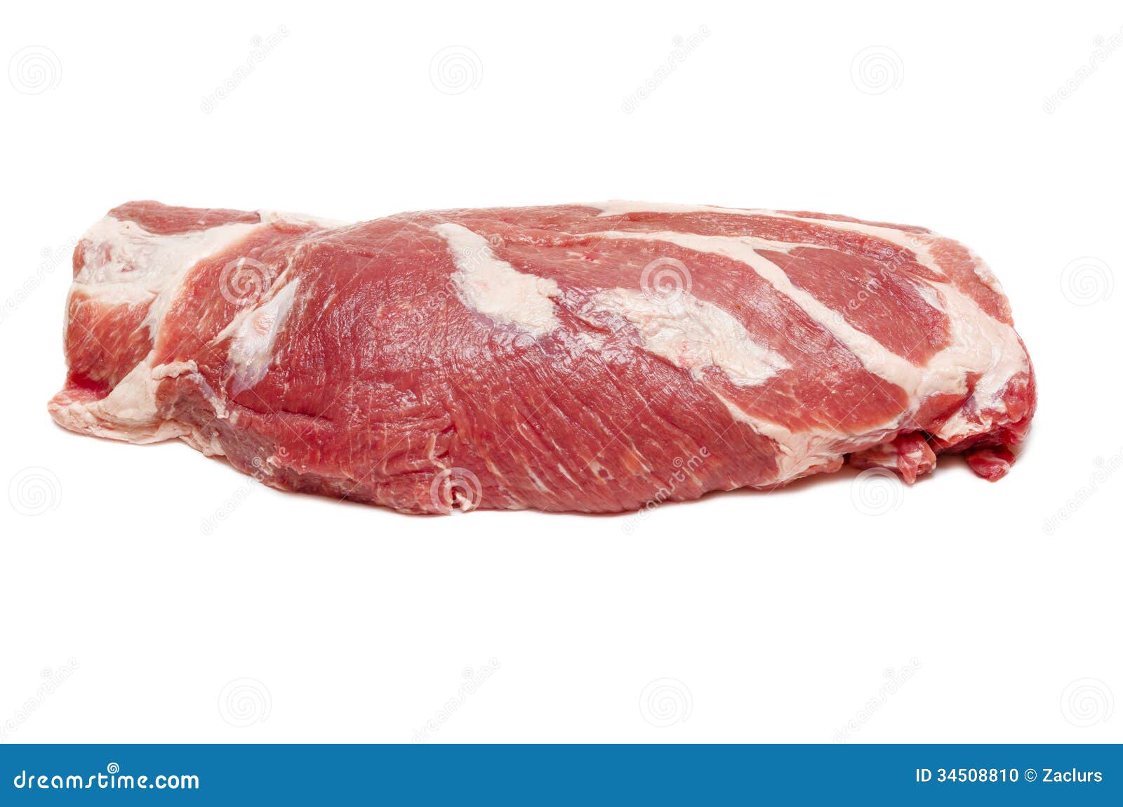 Big Piece of Fresh Raw Meat Isolated Stock Photo - Image of filet, heap ...