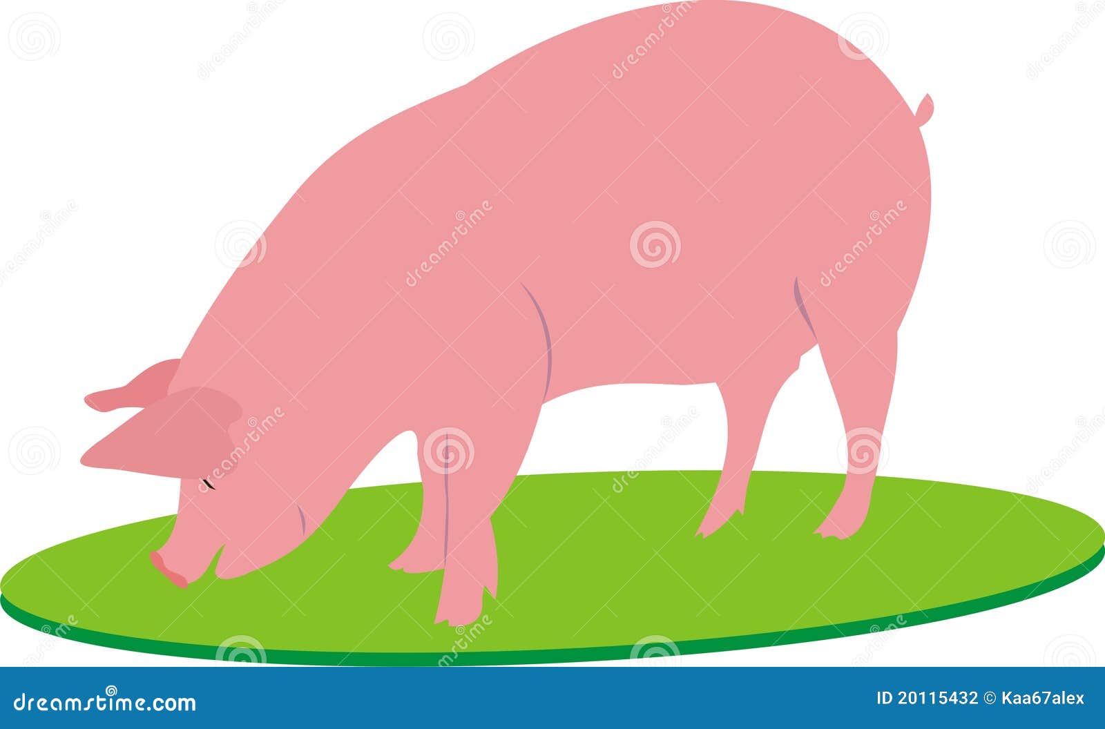 The big pig stock vector. Illustration of food, meat - 20115432