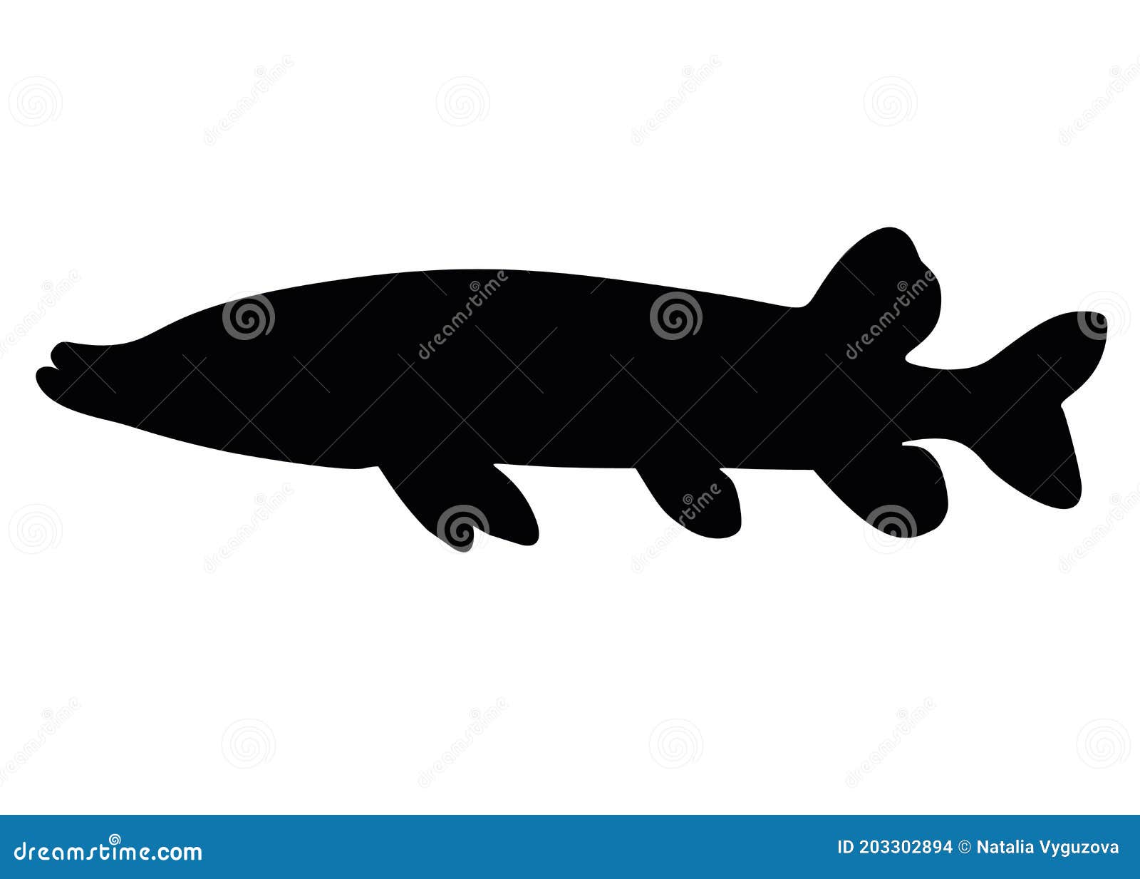 Pike Fishing. Emblem Template With Pike Fish. Design Element For Logo ...