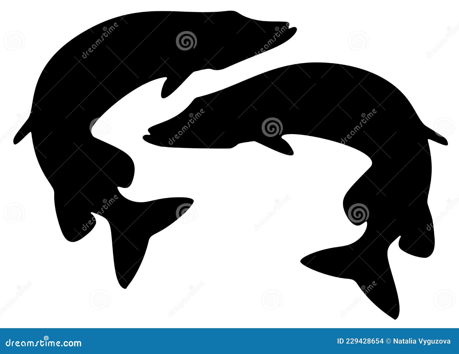 Big pike jumping. stock vector. Illustration of jump - 229428654