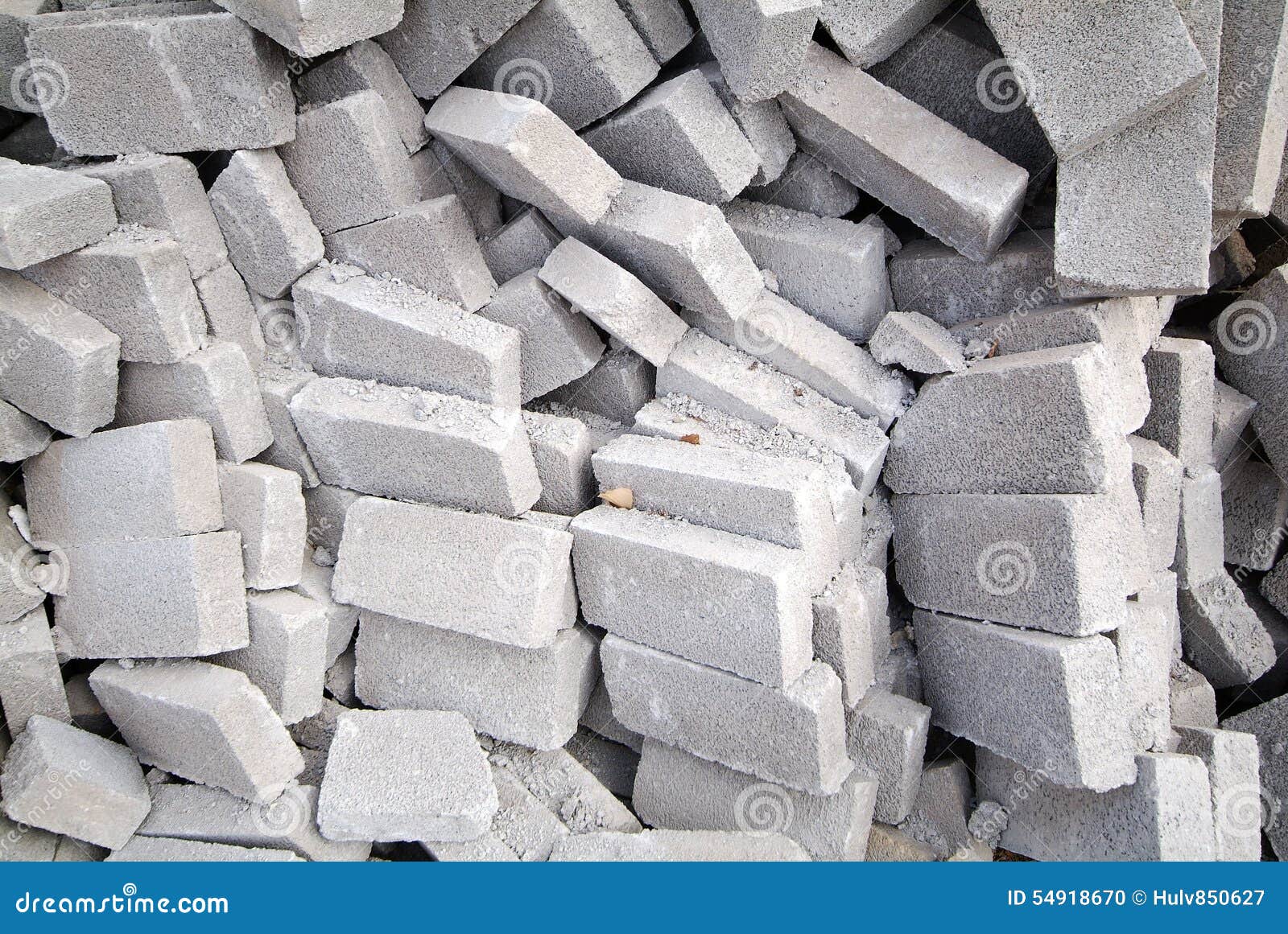 Big Pile of Bricks Isolated Stock Photo - Image of block, building ...