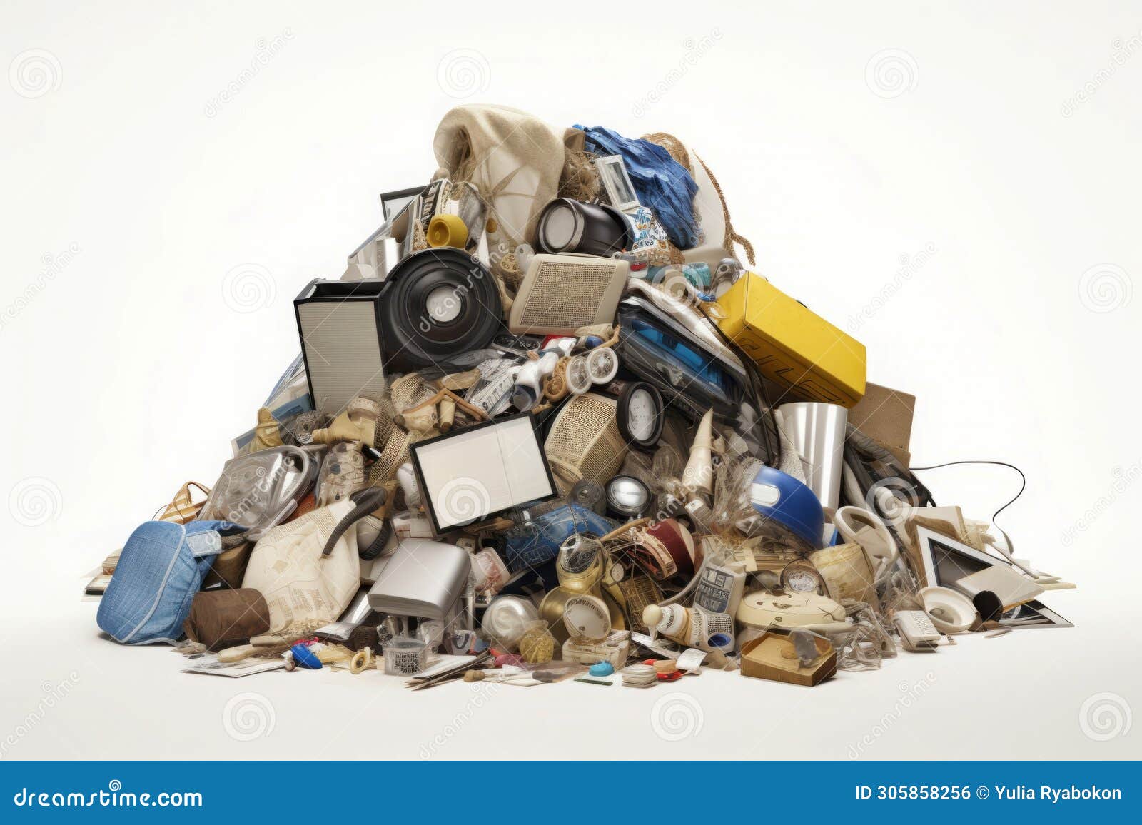Big Pile Domestic Diverse Objects. Generate Ai Stock Photo ...