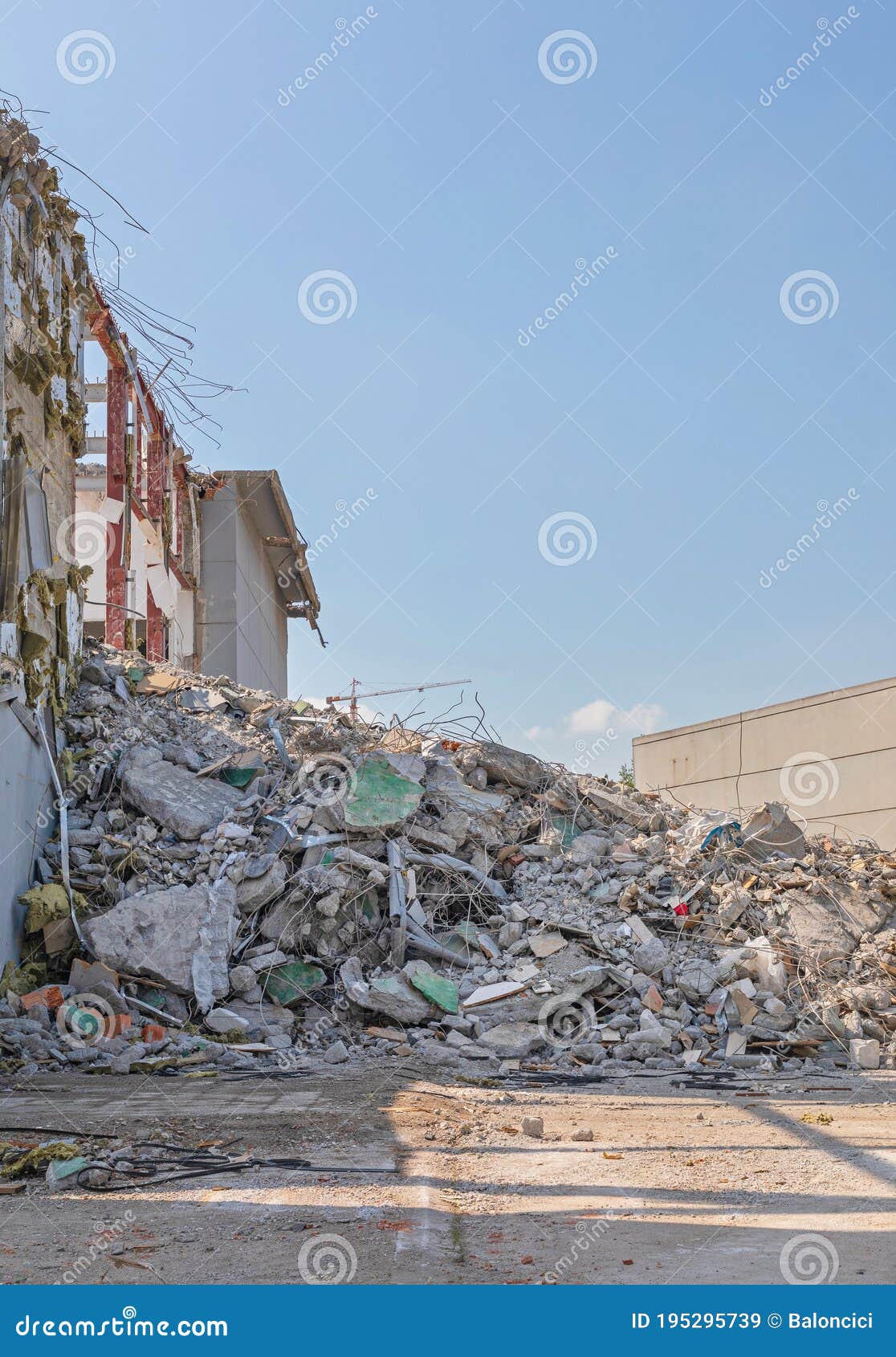 Rubble stock image. Image of disaster, ruins, pile, property - 195295739