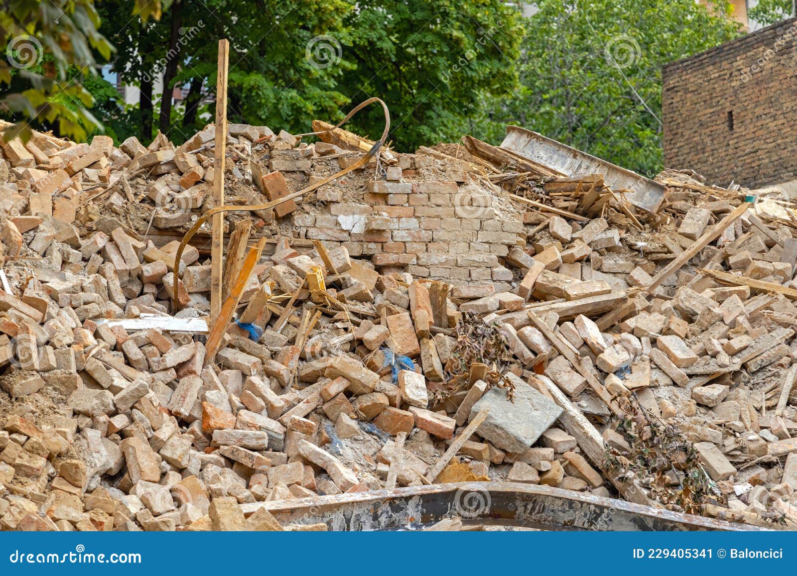 Construction Site Debris stock image. Image of 2021 - 229405341