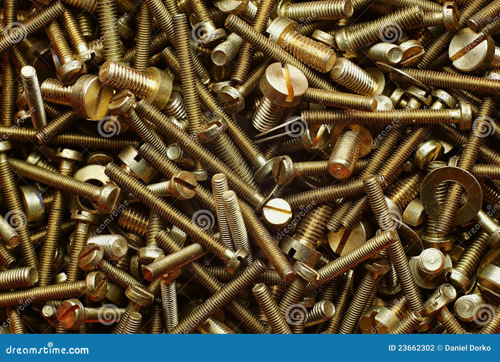Big pile of screws stock photo. Image of macro, industry - 23662302