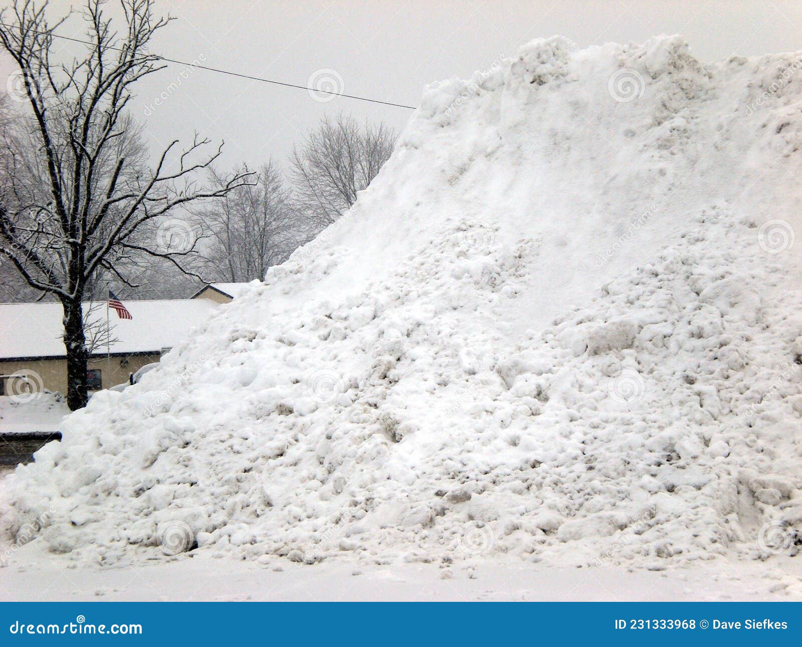 Snow stock photo. Image of plow, pile, michigan, snow - 231333968