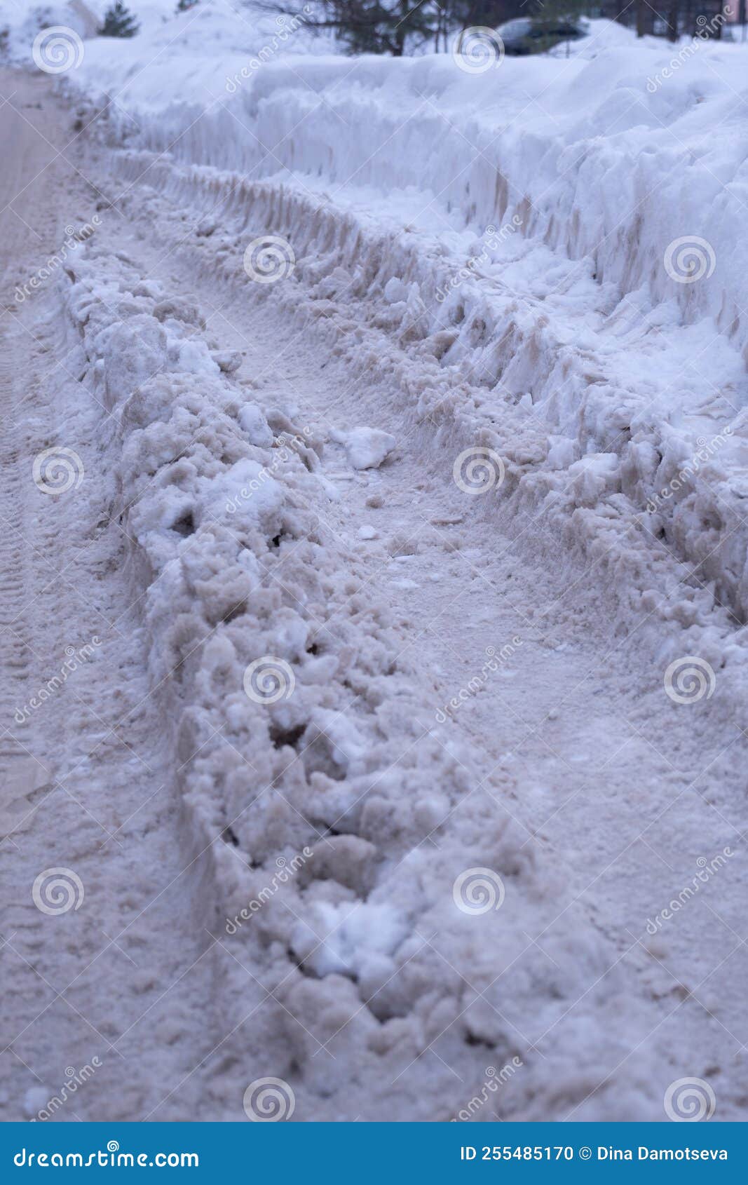 A Big Pile of Snow. Snowy Winter Stock Photo - Image of climate ...