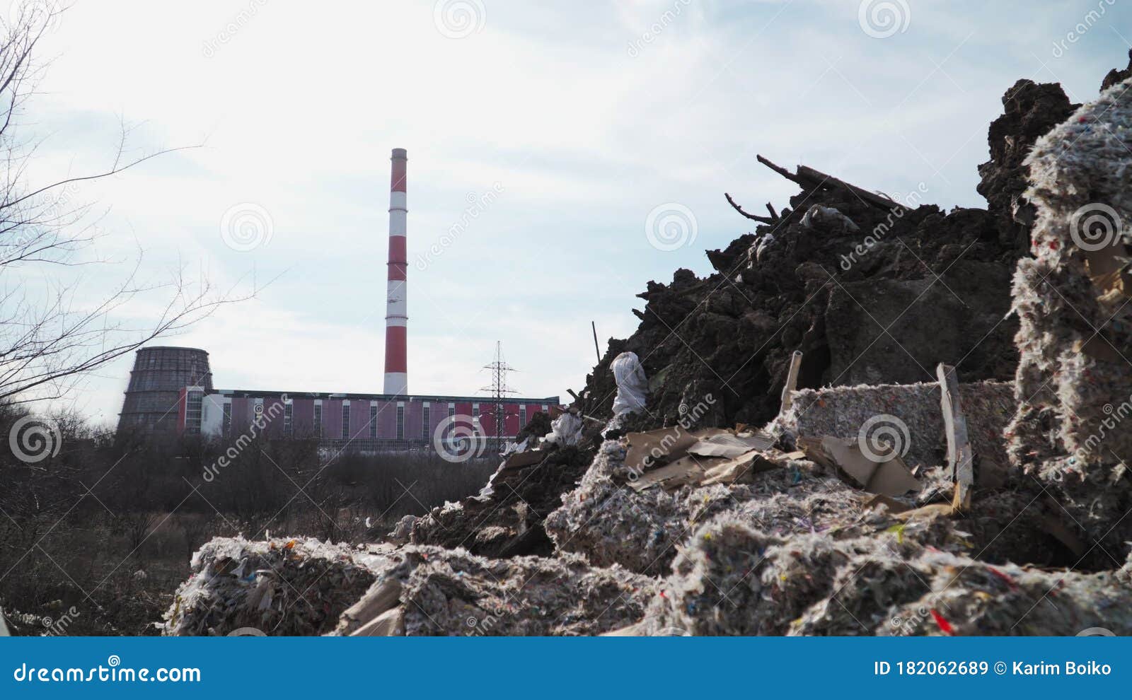 Big Piles of Garbage. Empty Bottles, Plastic in the Waste Dump ...