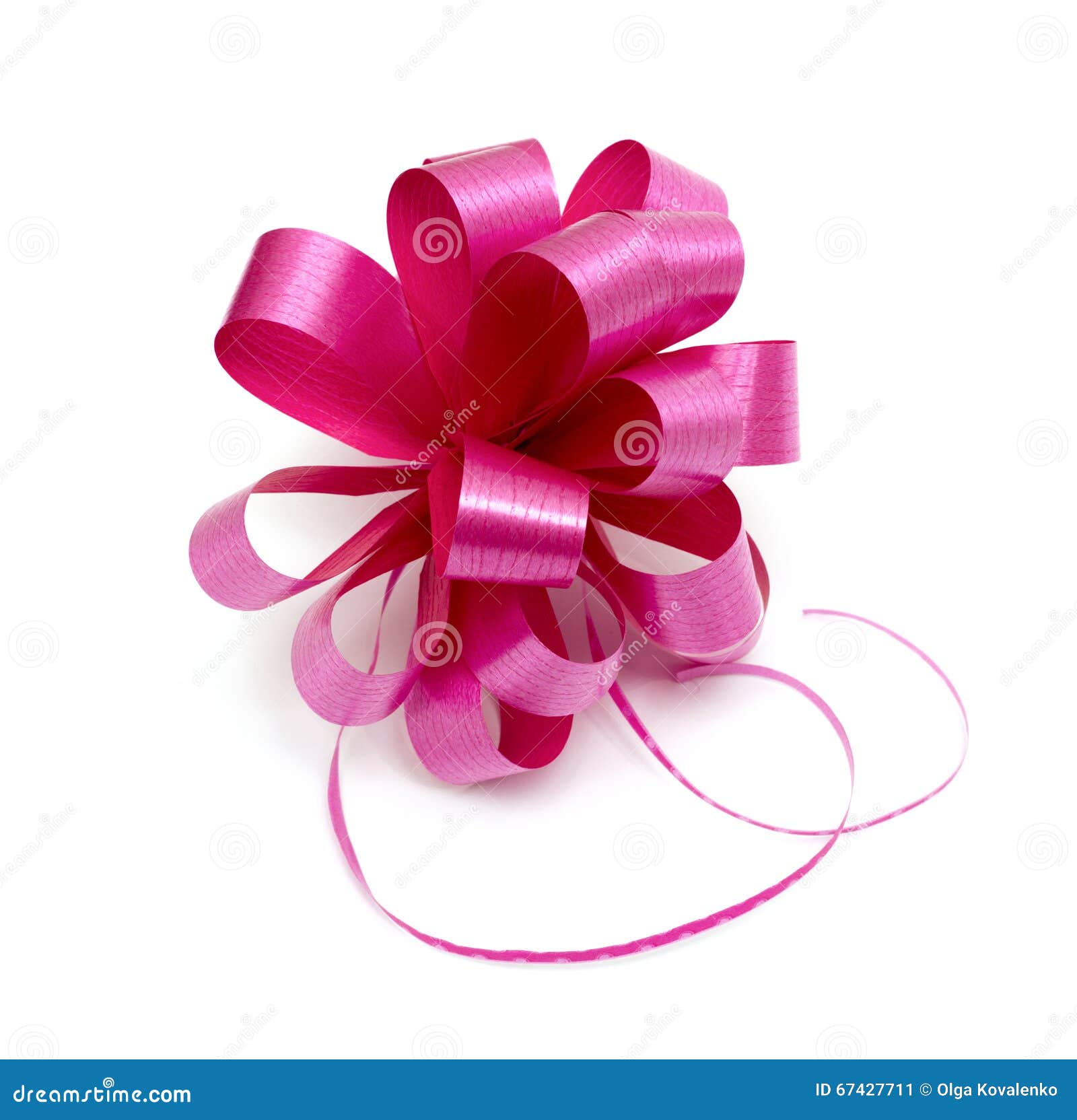 Big pink ribbon bow stock image. Image of decorate, single - 67427711