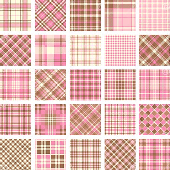 Big plaid pattern set stock illustration. Illustration of design - 26340493