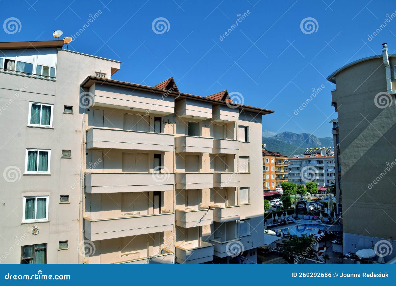Big Plain Turkish Buildings Urban Architecture Stock Photo - Image of ...