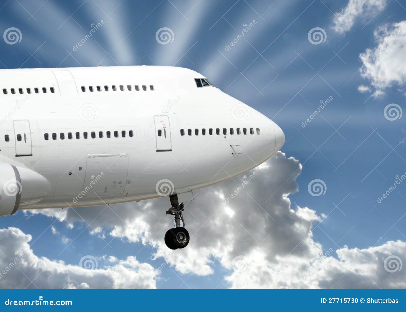 Big plane landing stock photo. Image of airplane, aeroplane - 27715730