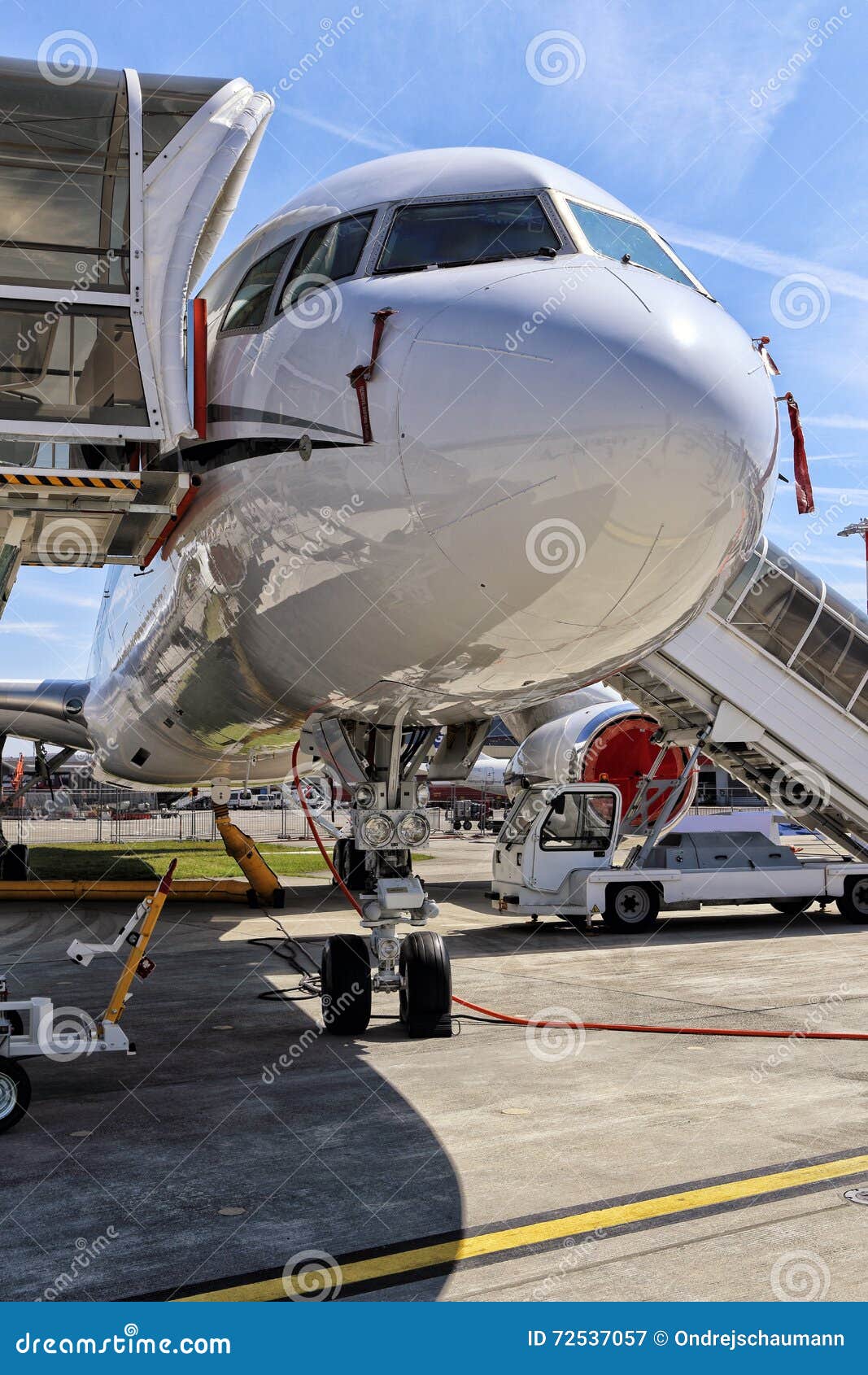 Big plane nose stock image. Image of parked, plane, moving - 72537057