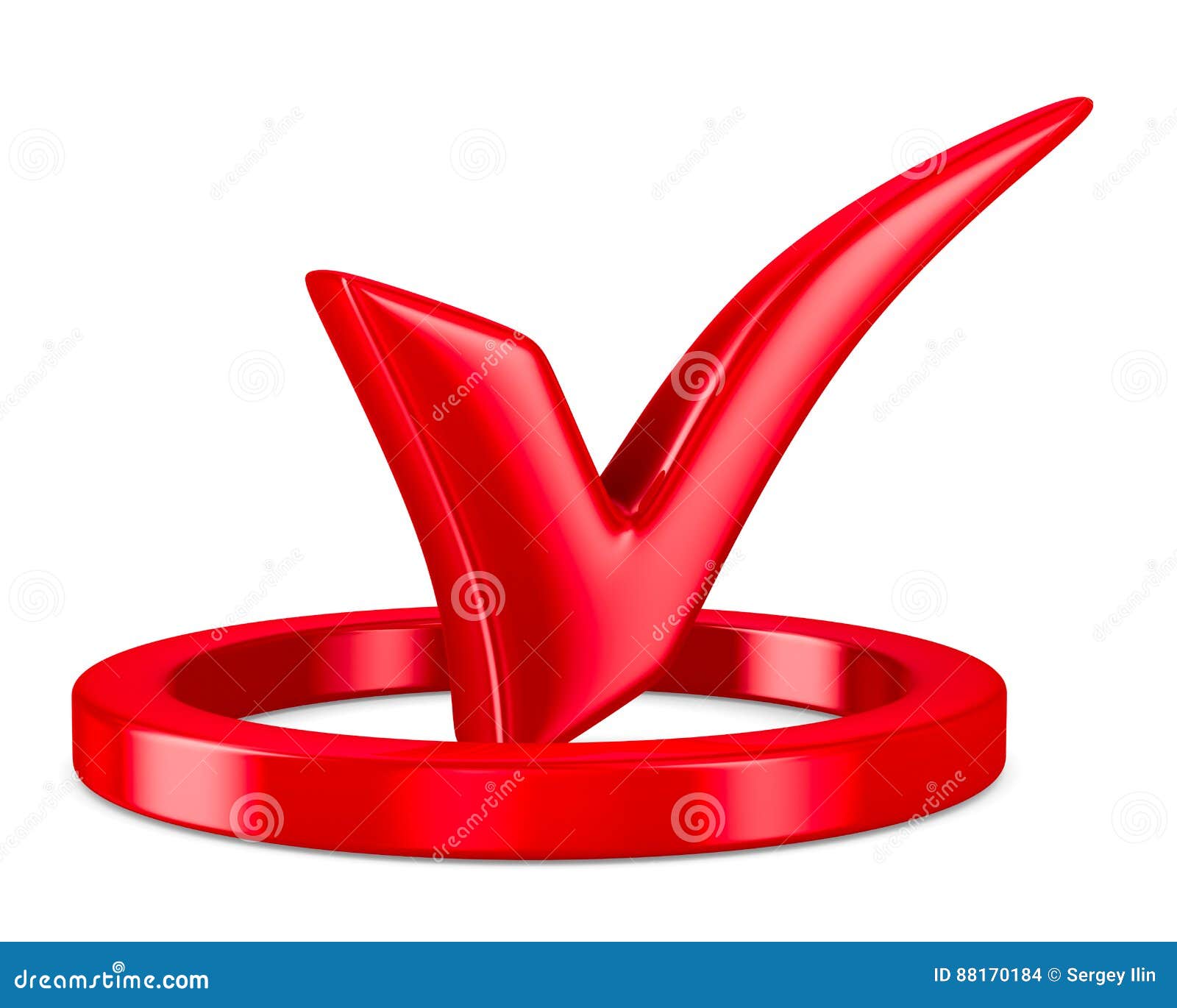 Big Positive Symbol On White Background. Isolated 3D Stock Illustration ...