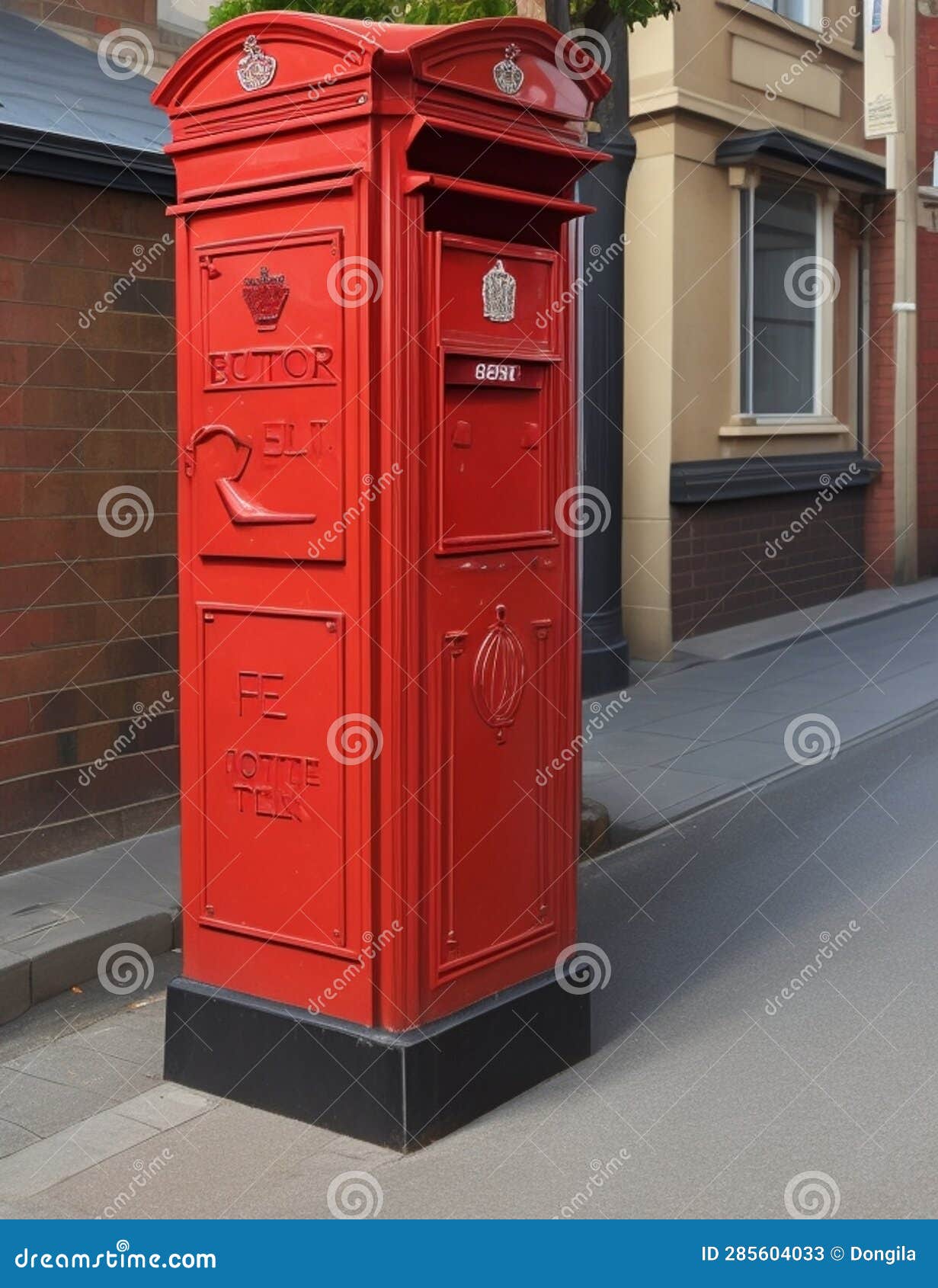Big post box,generative ai stock illustration. Illustration of column ...
