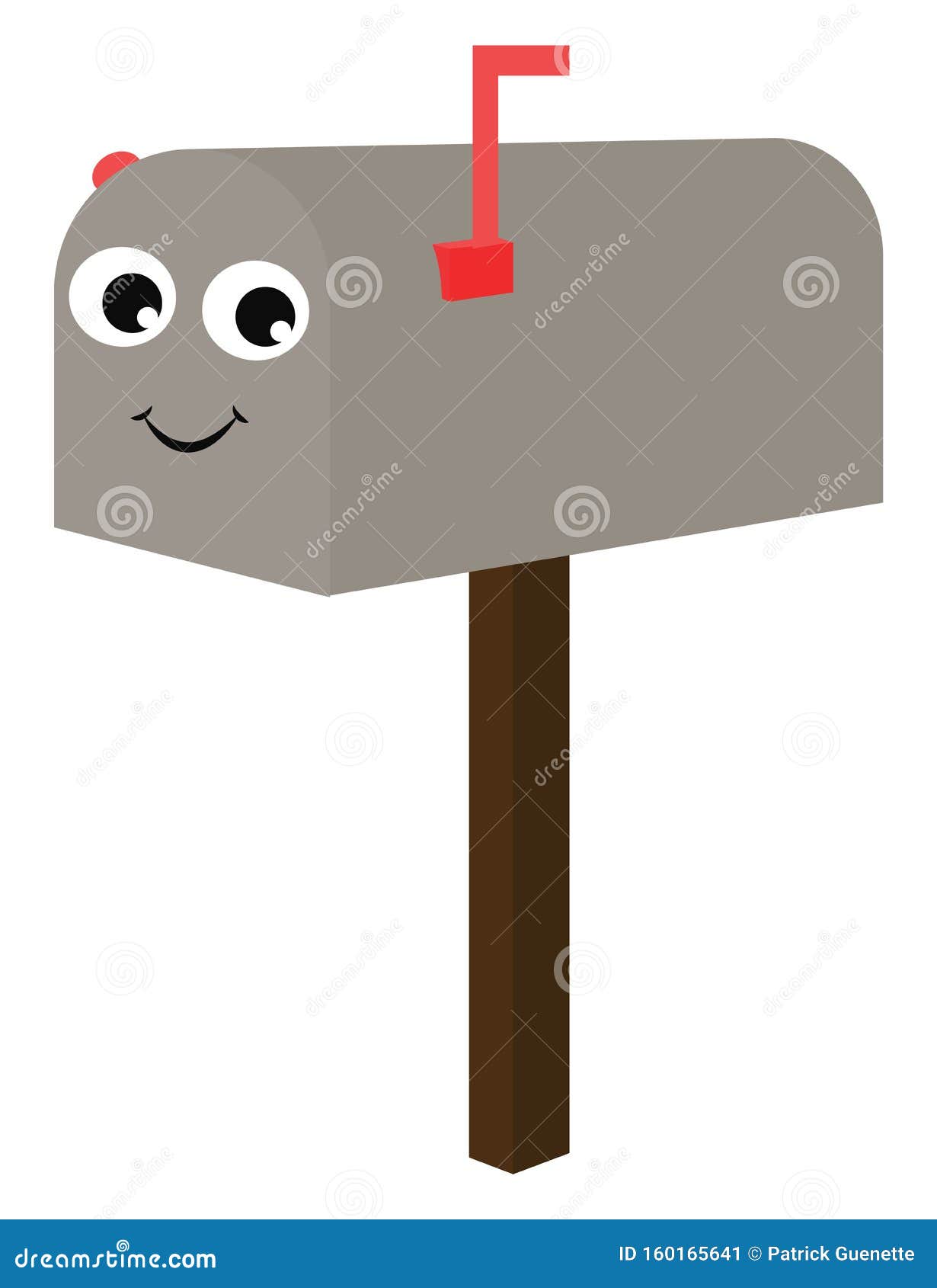 Post Box, Vector or Color Illustration Stock Vector - Illustration of ...