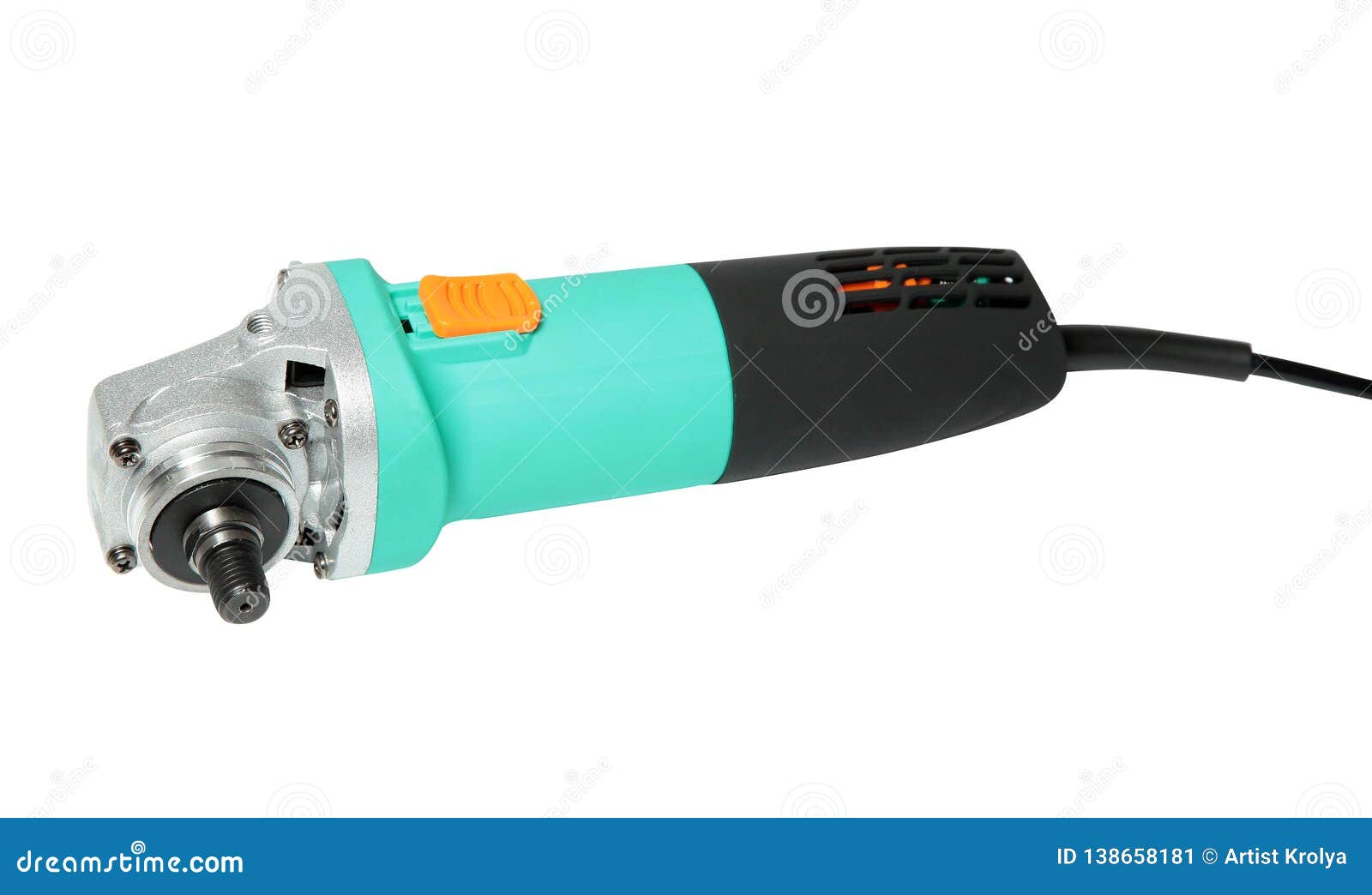 Big Powerful Angle Grinder without Abrasive Disk Stock Image - Image of ...