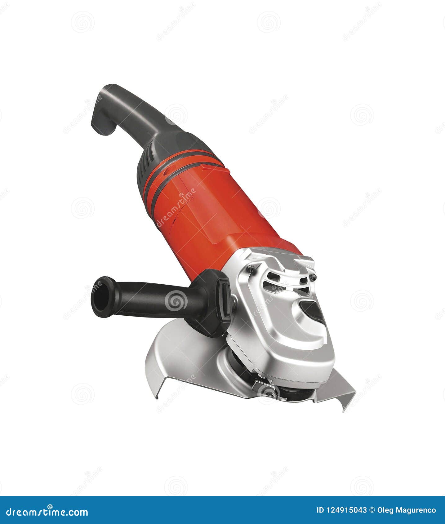 Big Powerful Angle Grinder Isolated Stock Illustration - Illustration ...