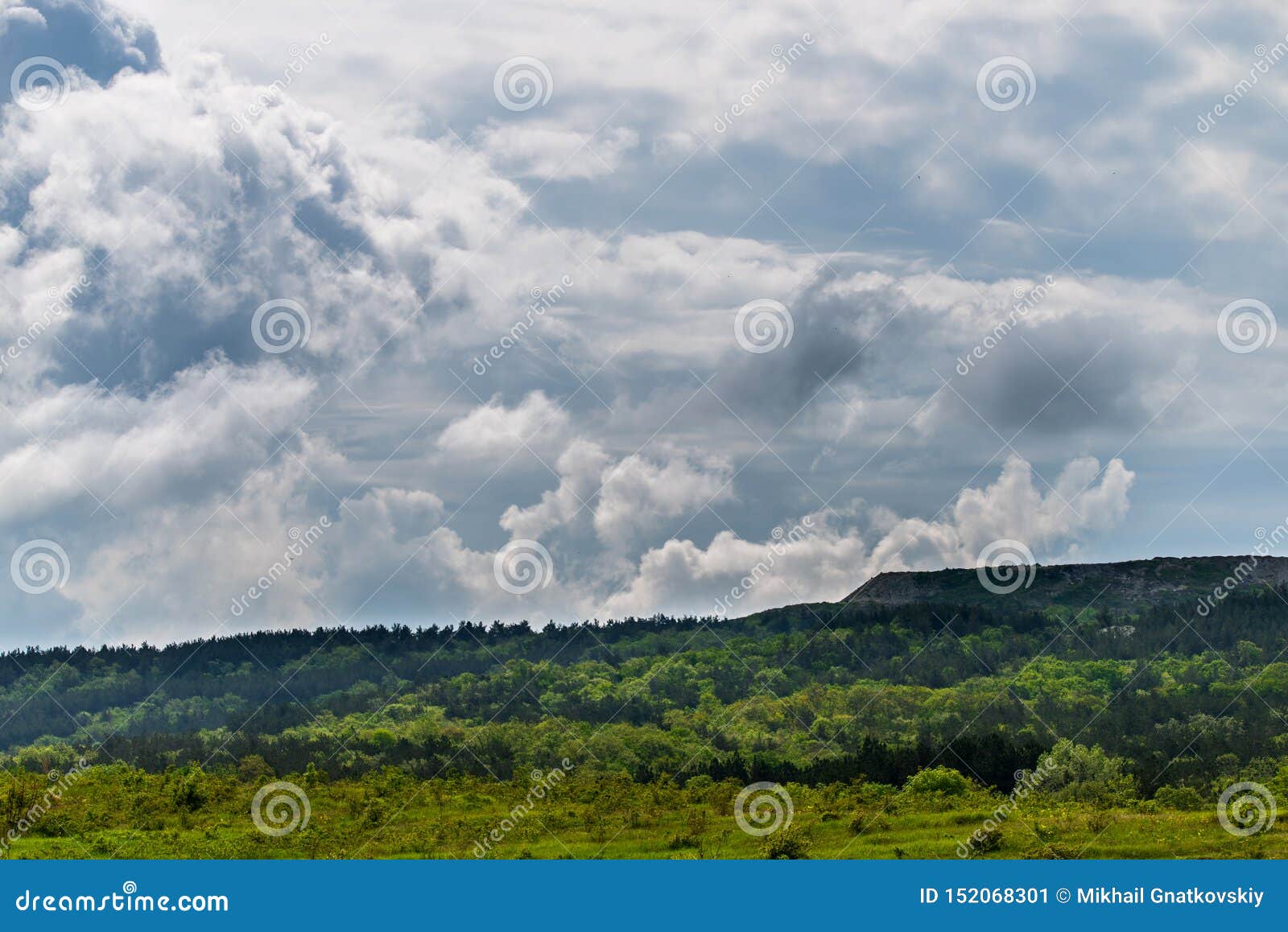 Big Powerful Storm Thunderstorm Clouds Stock Image - Image of landscape ...