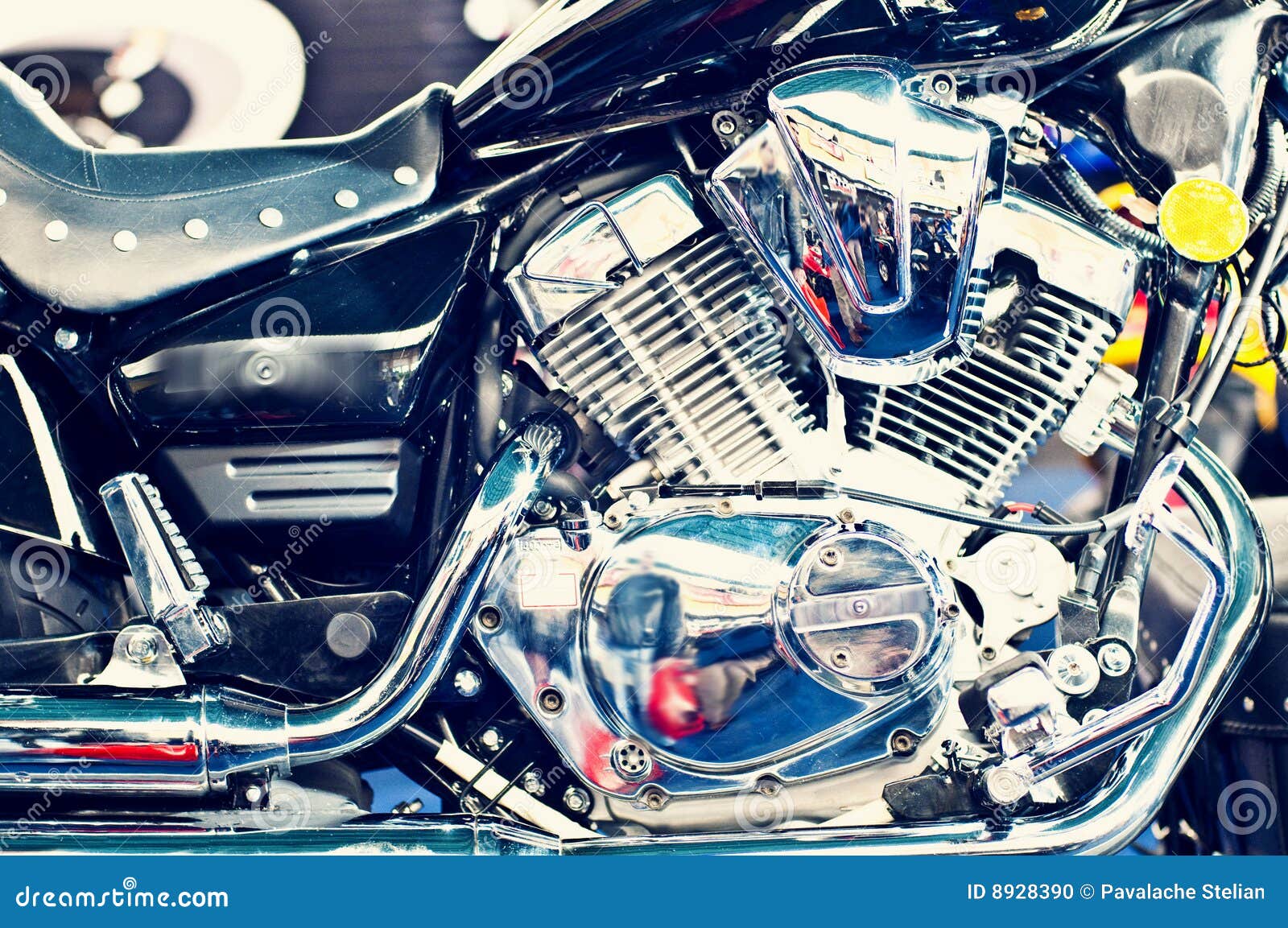 Big and Powerfull Motorcycle Engine Stock Photo - Image of excitement ...