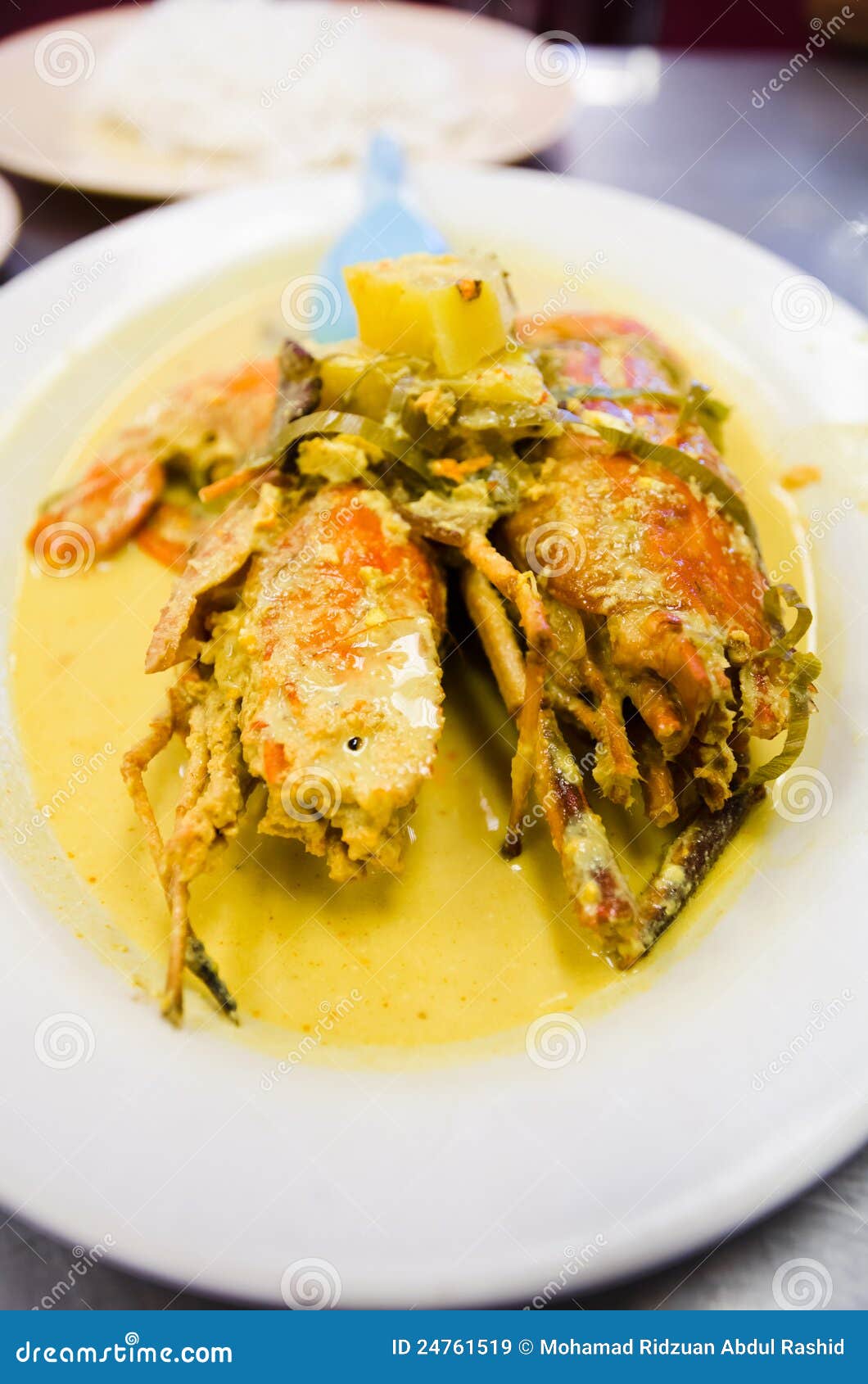 Big prawns in gravy stock image. Image of menu, prawn - 24761519