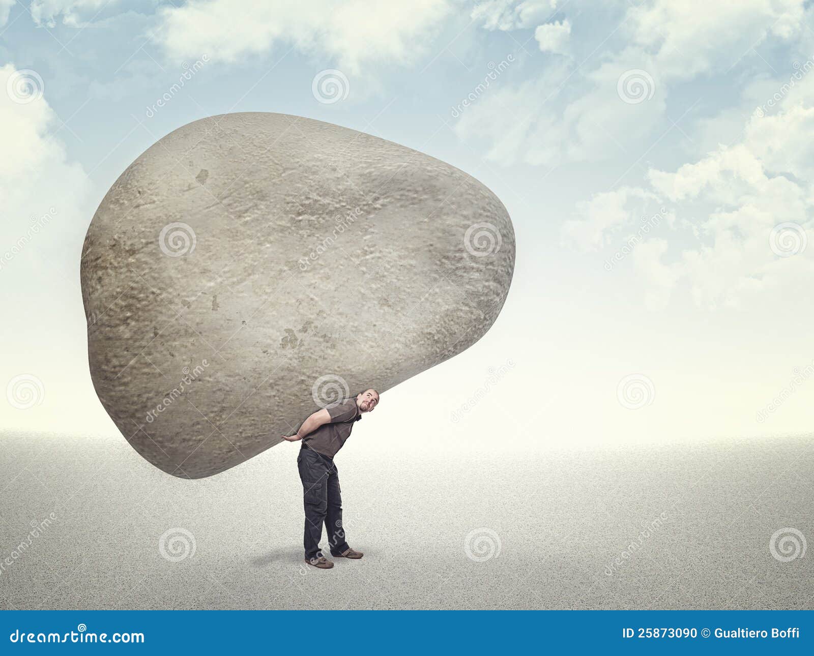 Big problem stock photo. Image of casual, carry, hold - 25873090