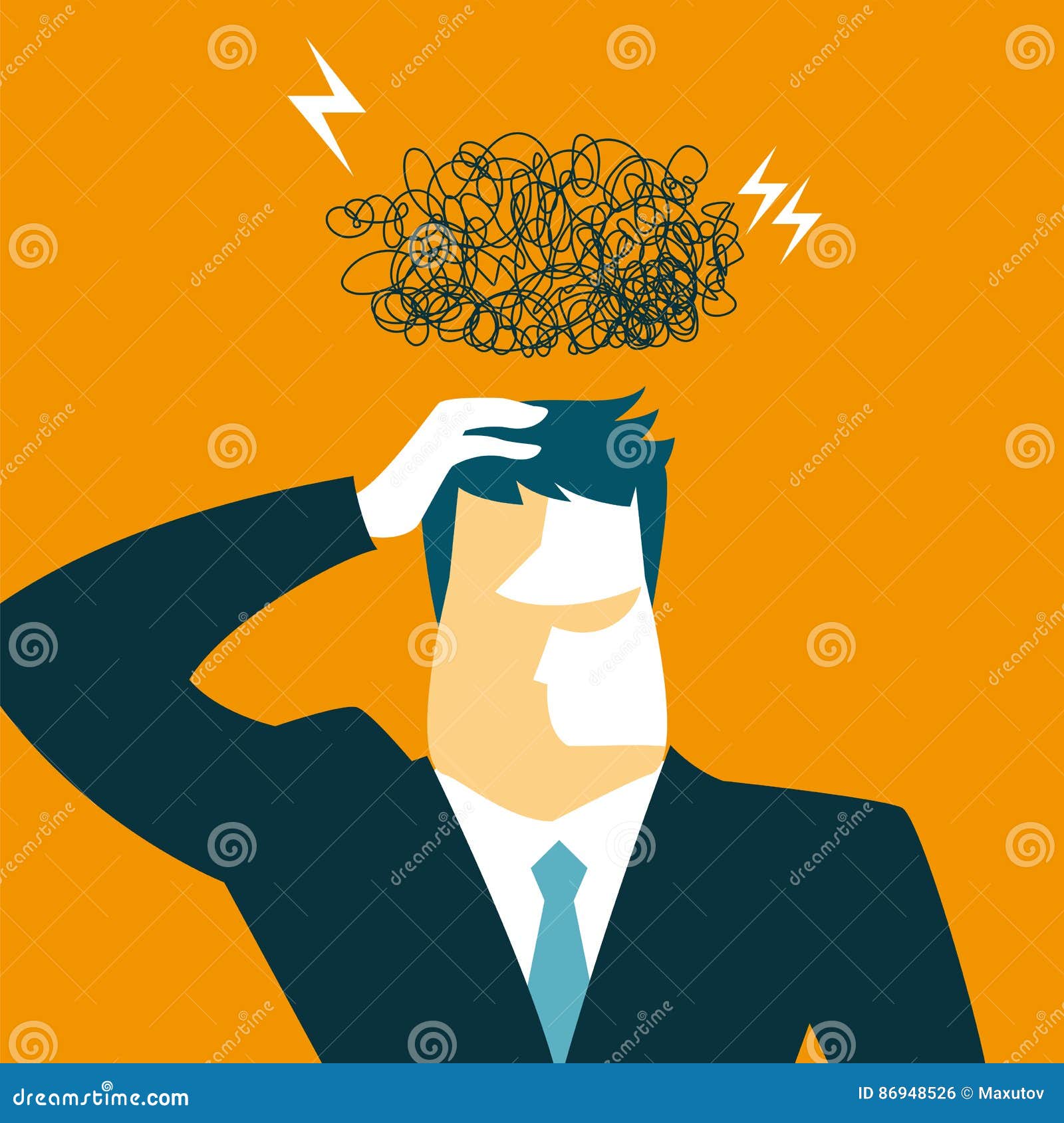 Big Problems in Business. Dark Clouds Stock Vector - Illustration of ...