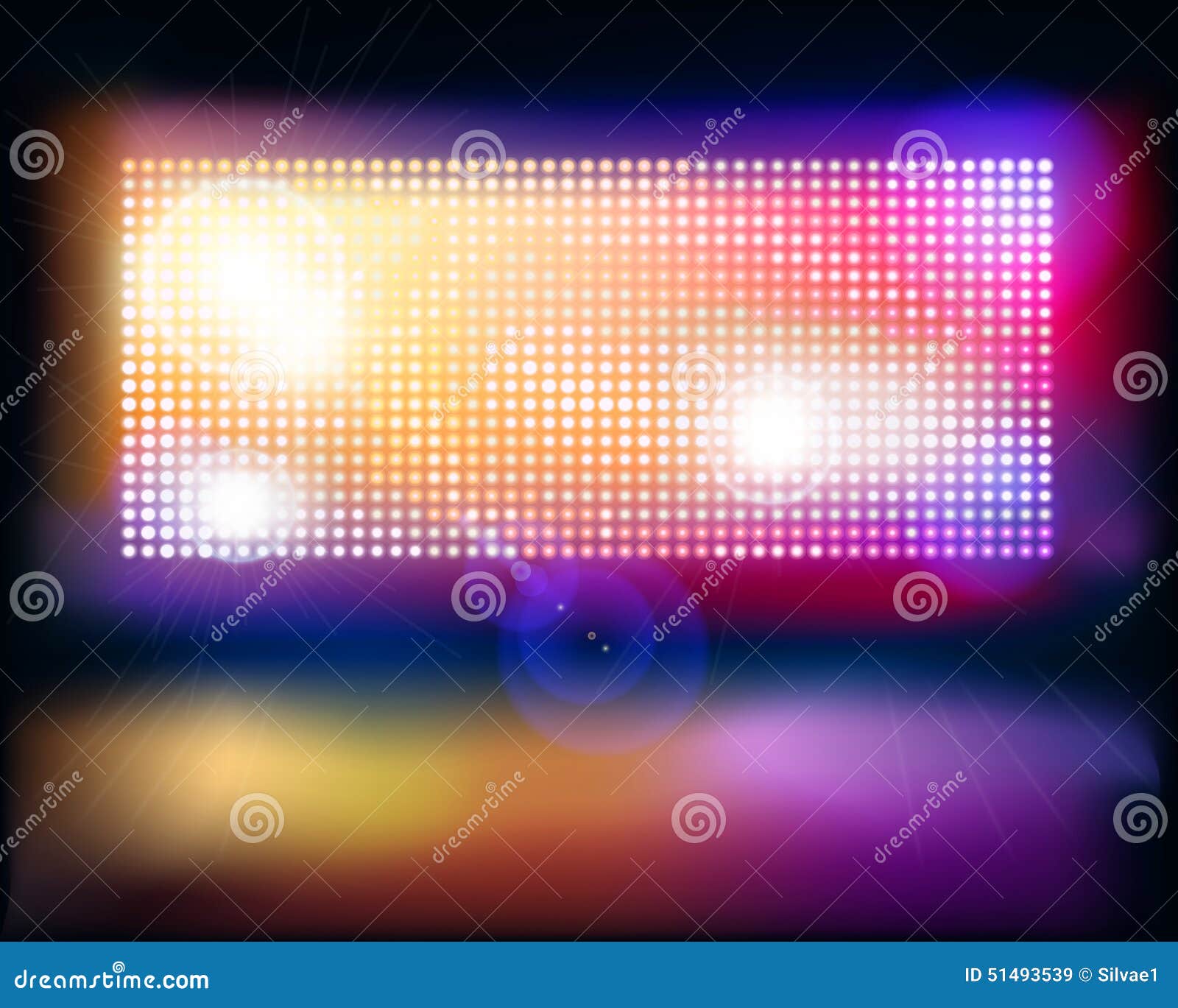 Big Projection Screen. Vector Illustration. Stock Vector - Illustration ...