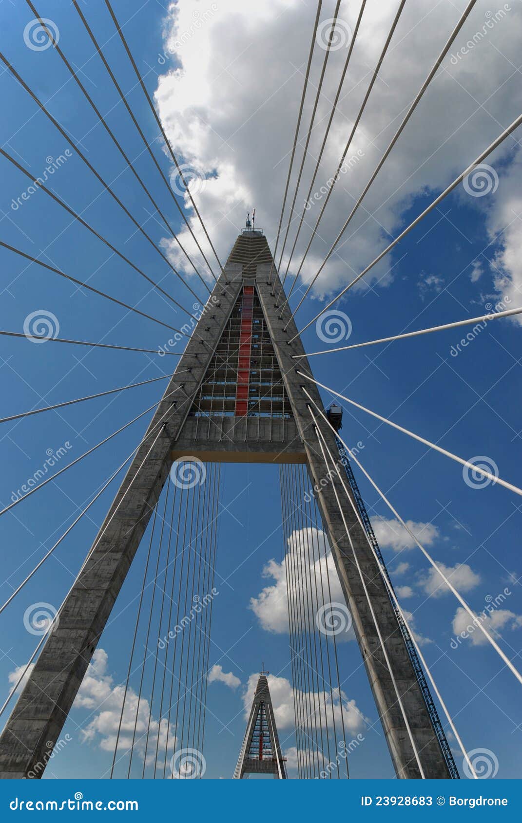 The Big Pylon Under Construction Royalty-Free Stock Photography ...