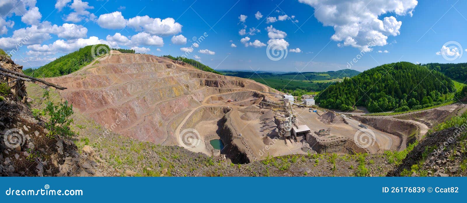 Big quarry stock image. Image of landscape, land, ecology - 26176839