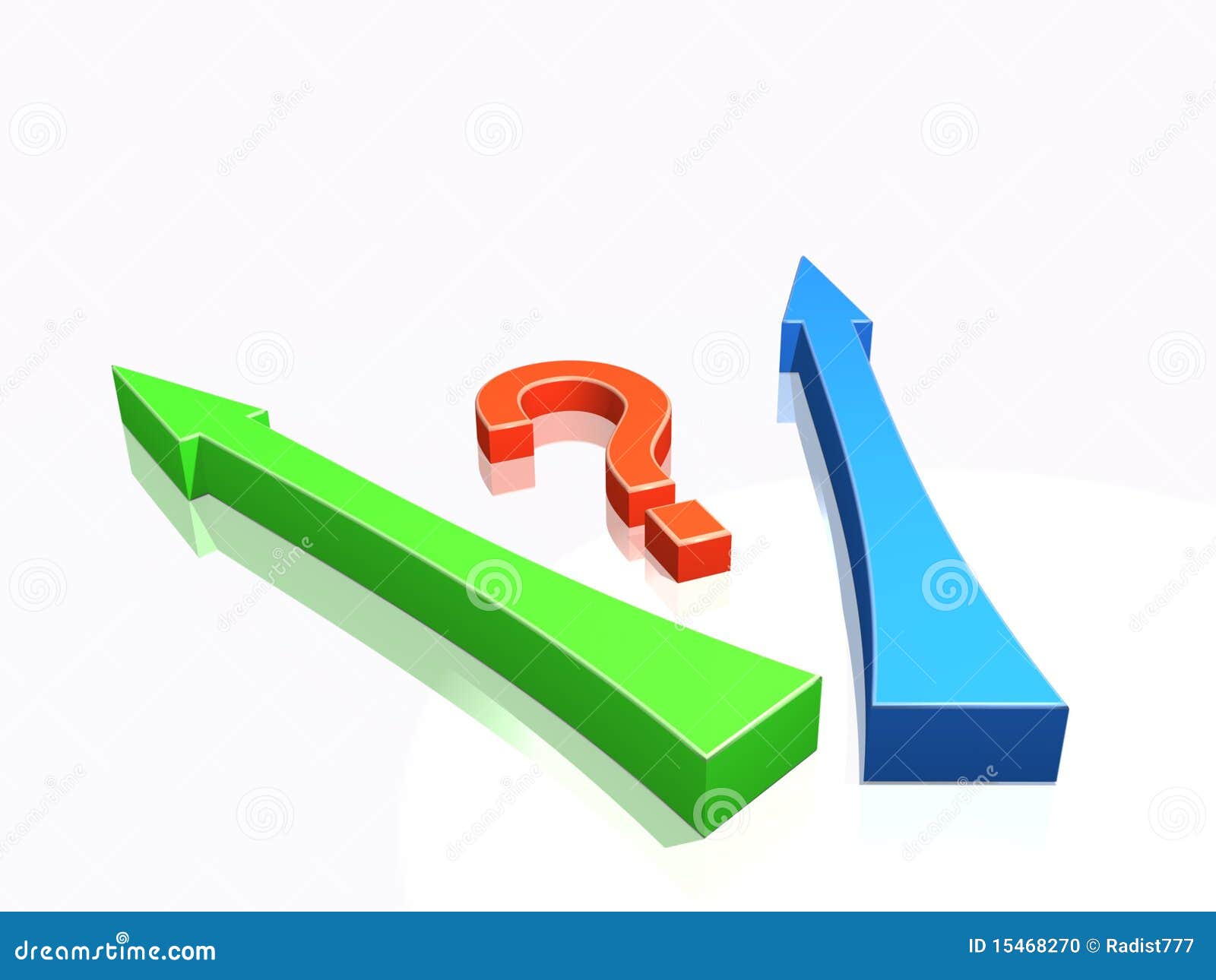 Big question and arrows stock illustration. Illustration of assistance ...