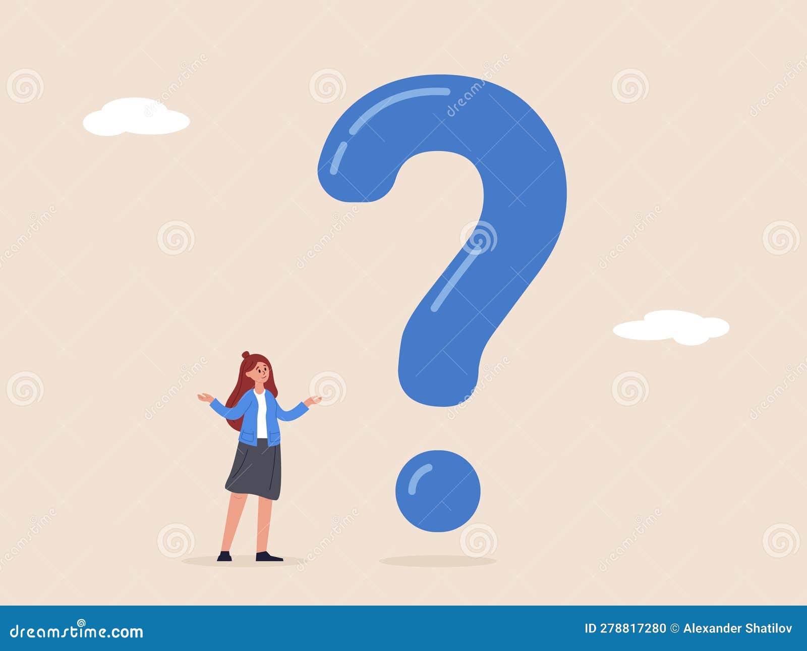 Big Question Mark Concept. Big Problem To Solve or Finding Solution ...