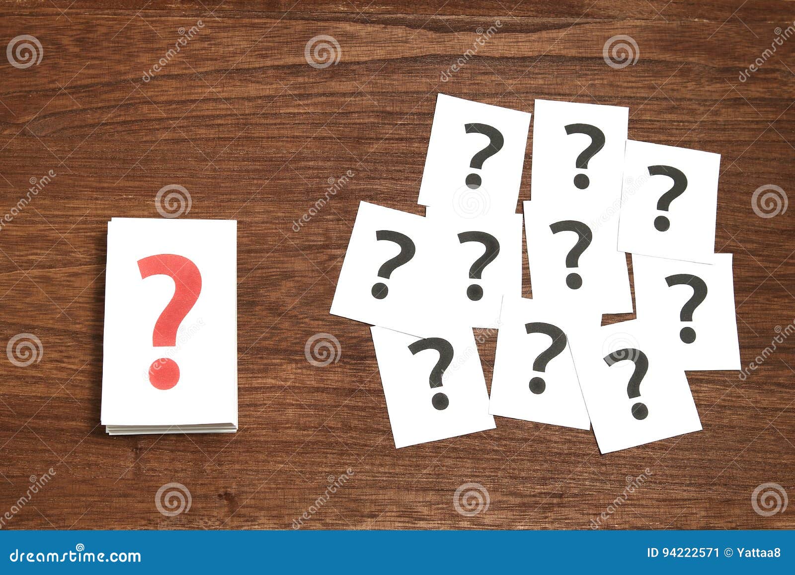 Big Question Mark on a Piece of Paper. Many Question Marks on Paper ...