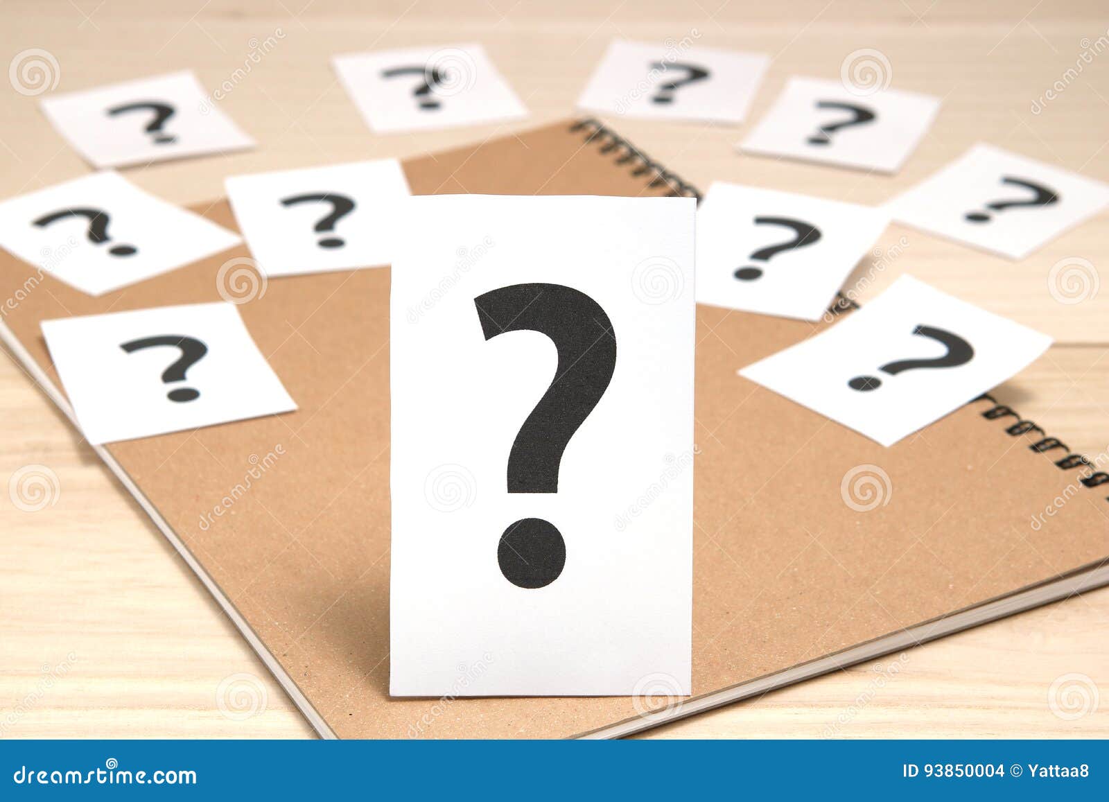 Big Question Mark on a Piece of Paper. Stock Photo - Image of heap ...