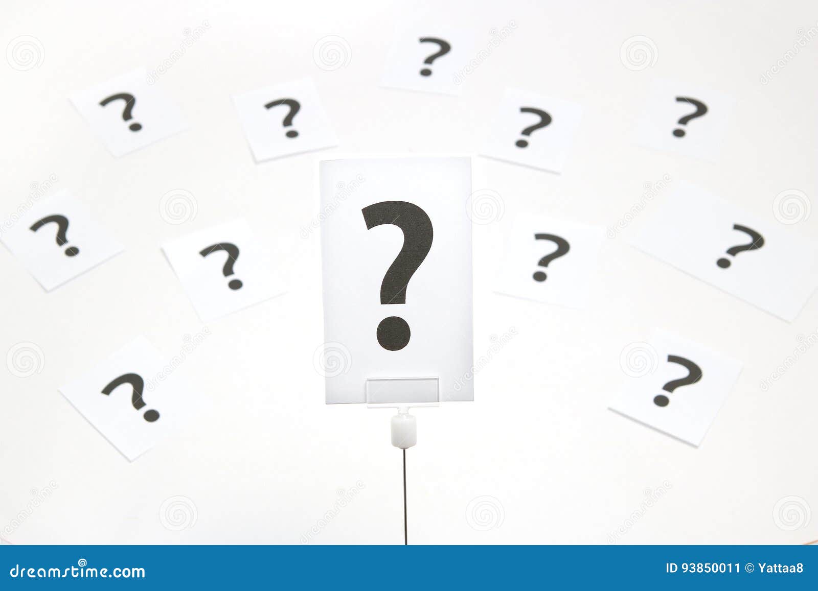Big Question Mark on a Piece of Paper on White Background. Stock Image ...