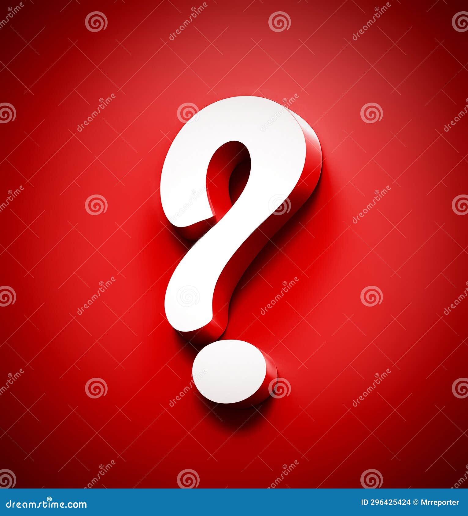 BIG QUESTION with a Question Mark Sign, 3D Ai Stock Illustration ...