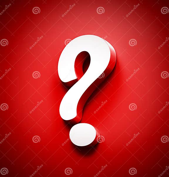 BIG QUESTION with a Question Mark Sign, 3D Ai Stock Illustration ...